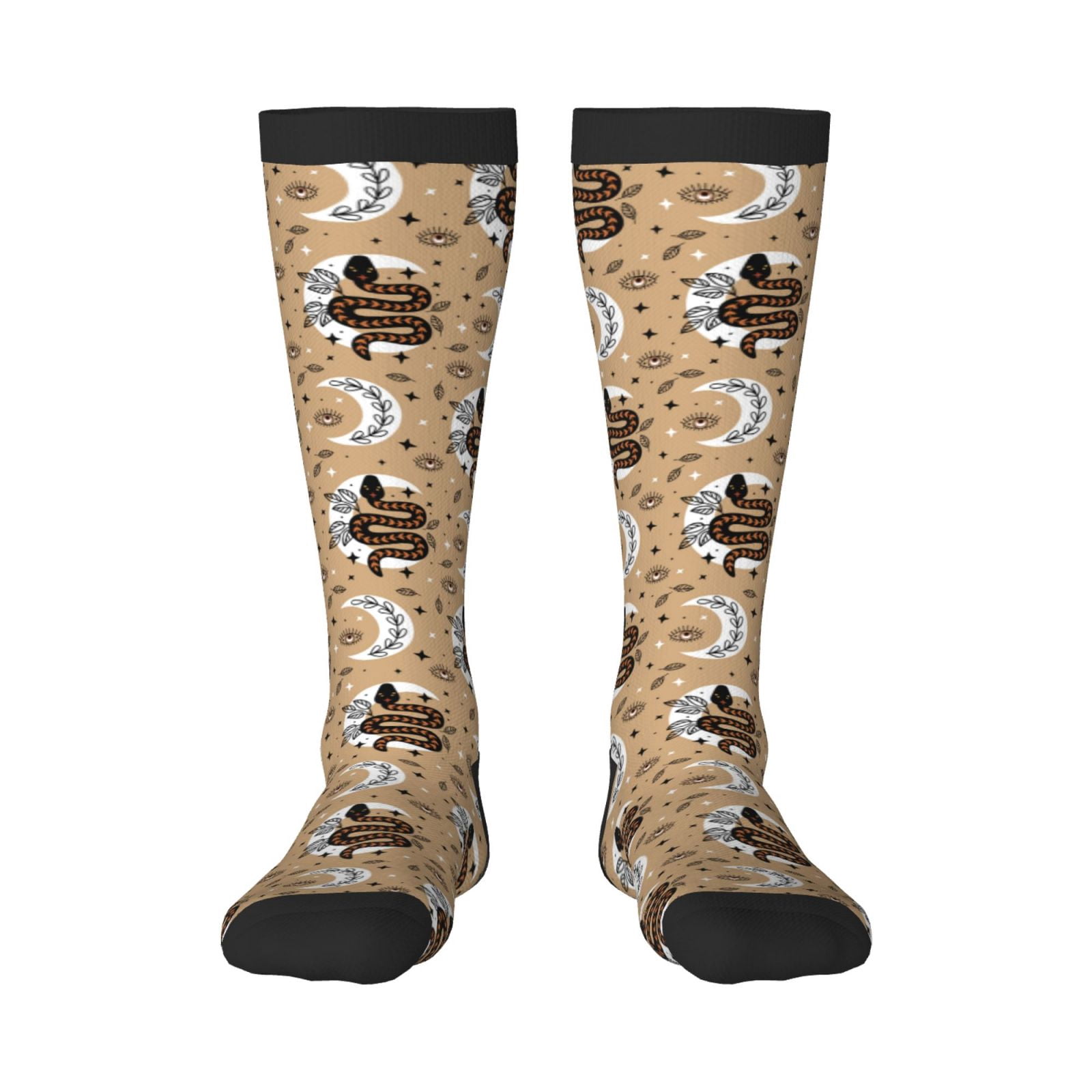 Haiem Snake And Flower Socks, Funny Novelty Crazy Design Cotton Socks ...