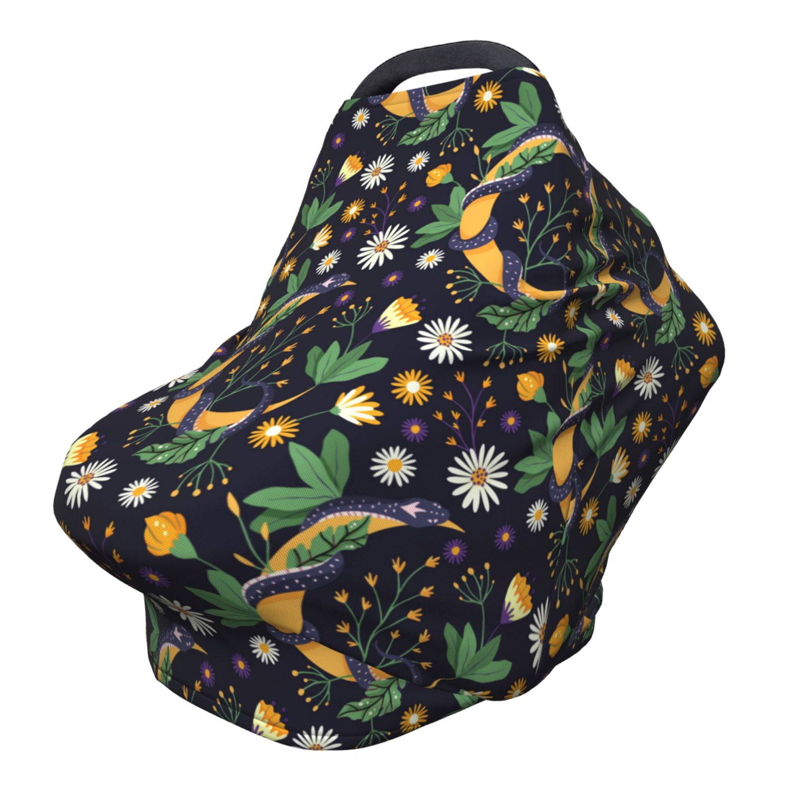Haiem Snake And Flower Baby Nursing Cover & Nursing Poncho - Multi Use ...