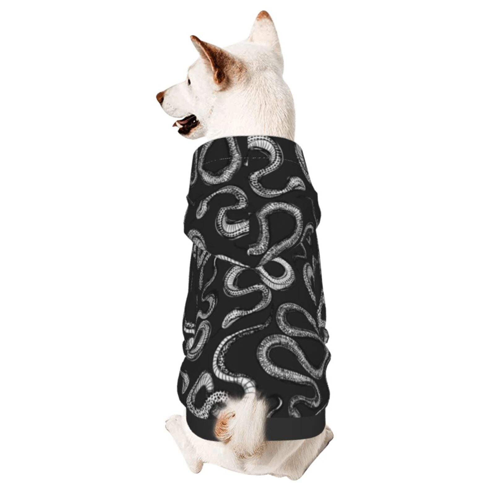 Haiem Snake for Winter Dog Hoodie Sweatshirts with Pockets Warm Dog ...