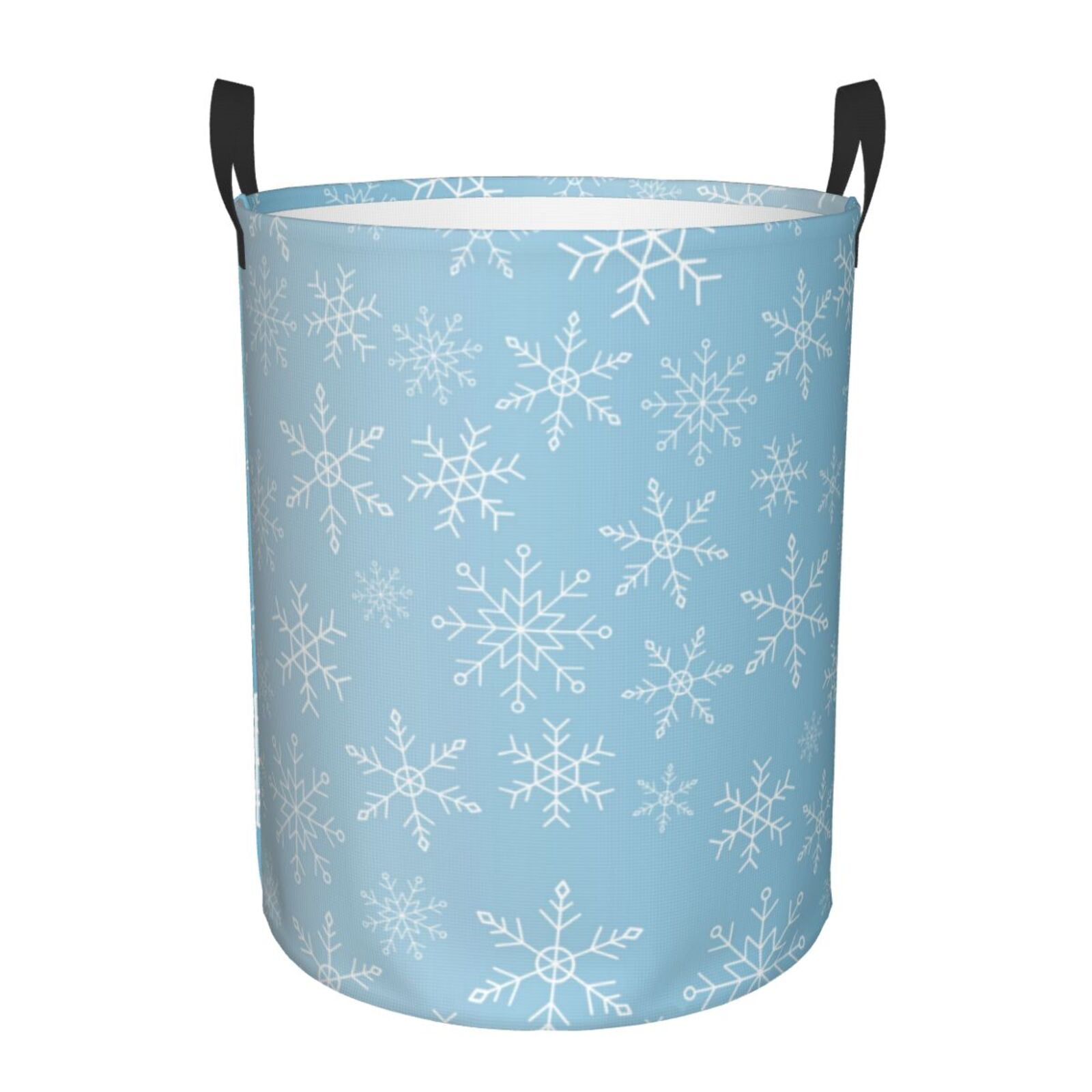 Haiem Snowflake Snowing Print Laundry Basket, Laundry Hamper ...