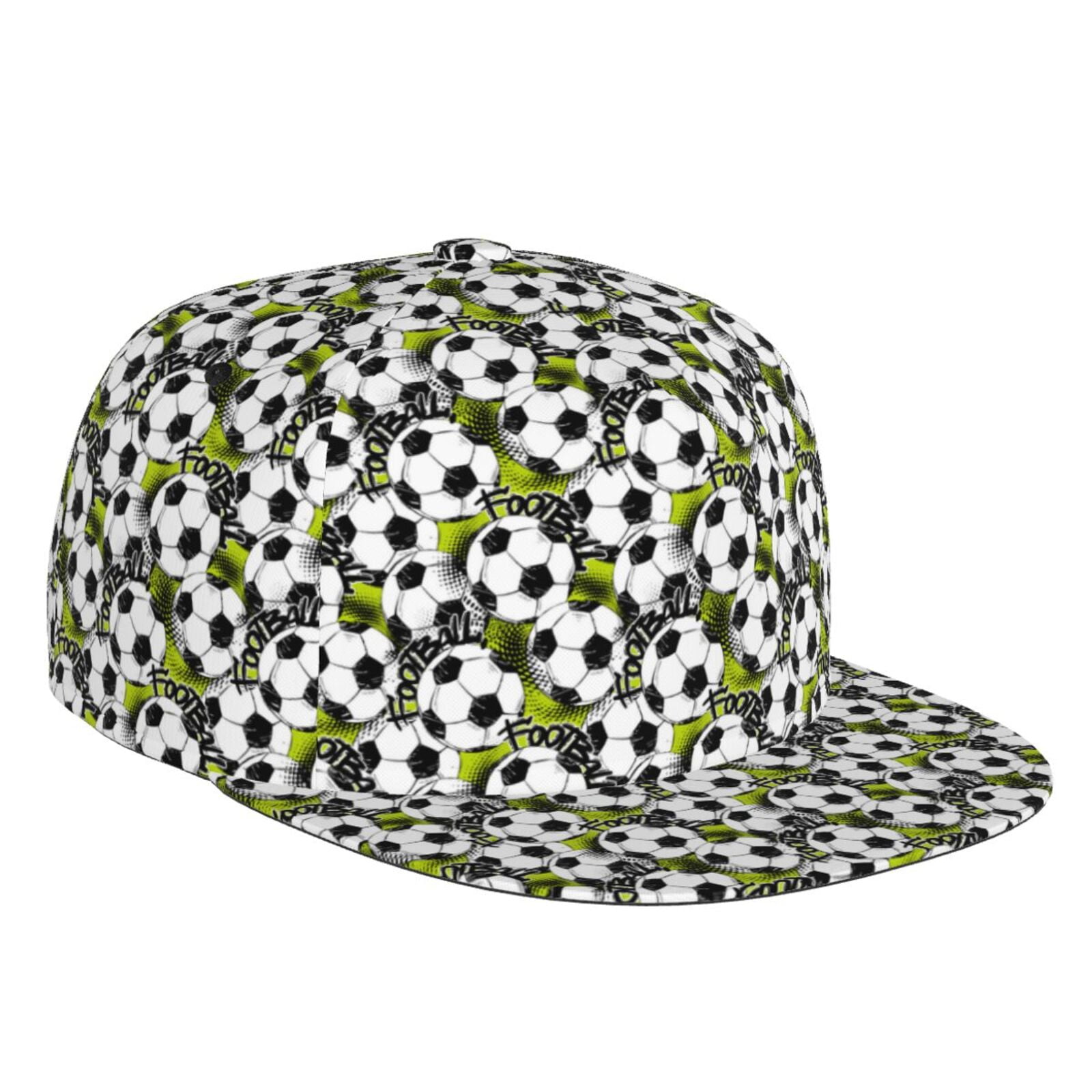 Haiem Soccer and Football Classic Snapback Cap Flat Bill Hat Baseball ...