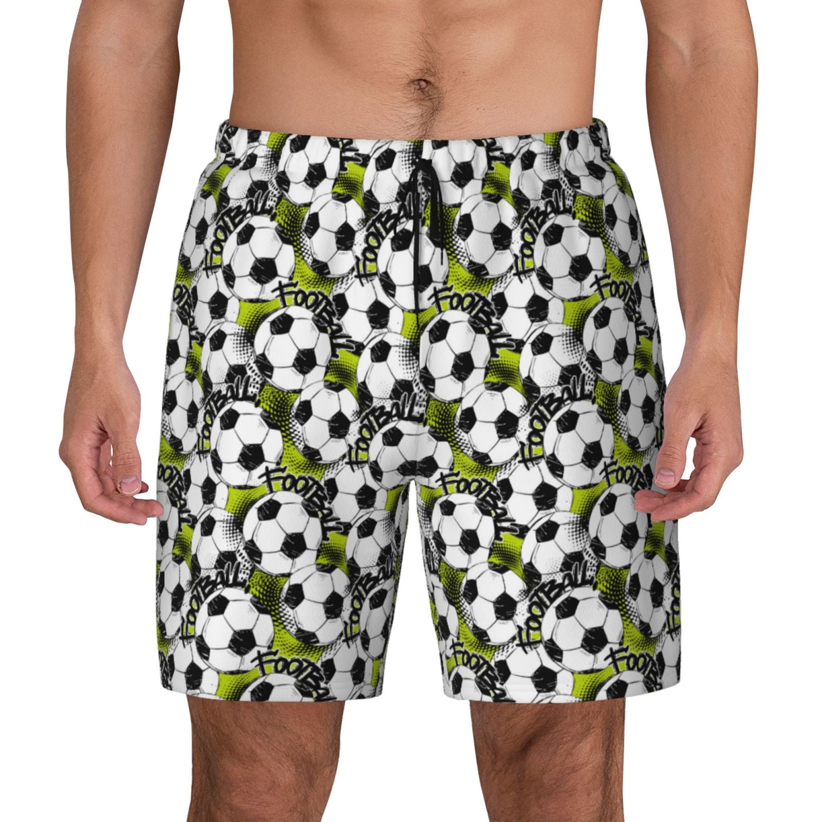 Haiem Soccer and Football Mens Swim Trunks with Compression Liner 2 in ...