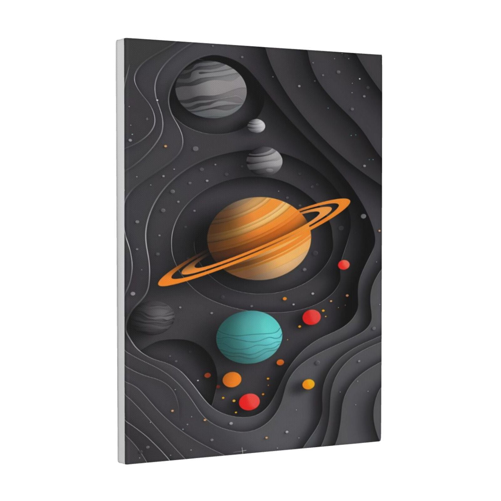Haiem Solar System Paper Art Print 30x40in Canvas Decorative Picture ...