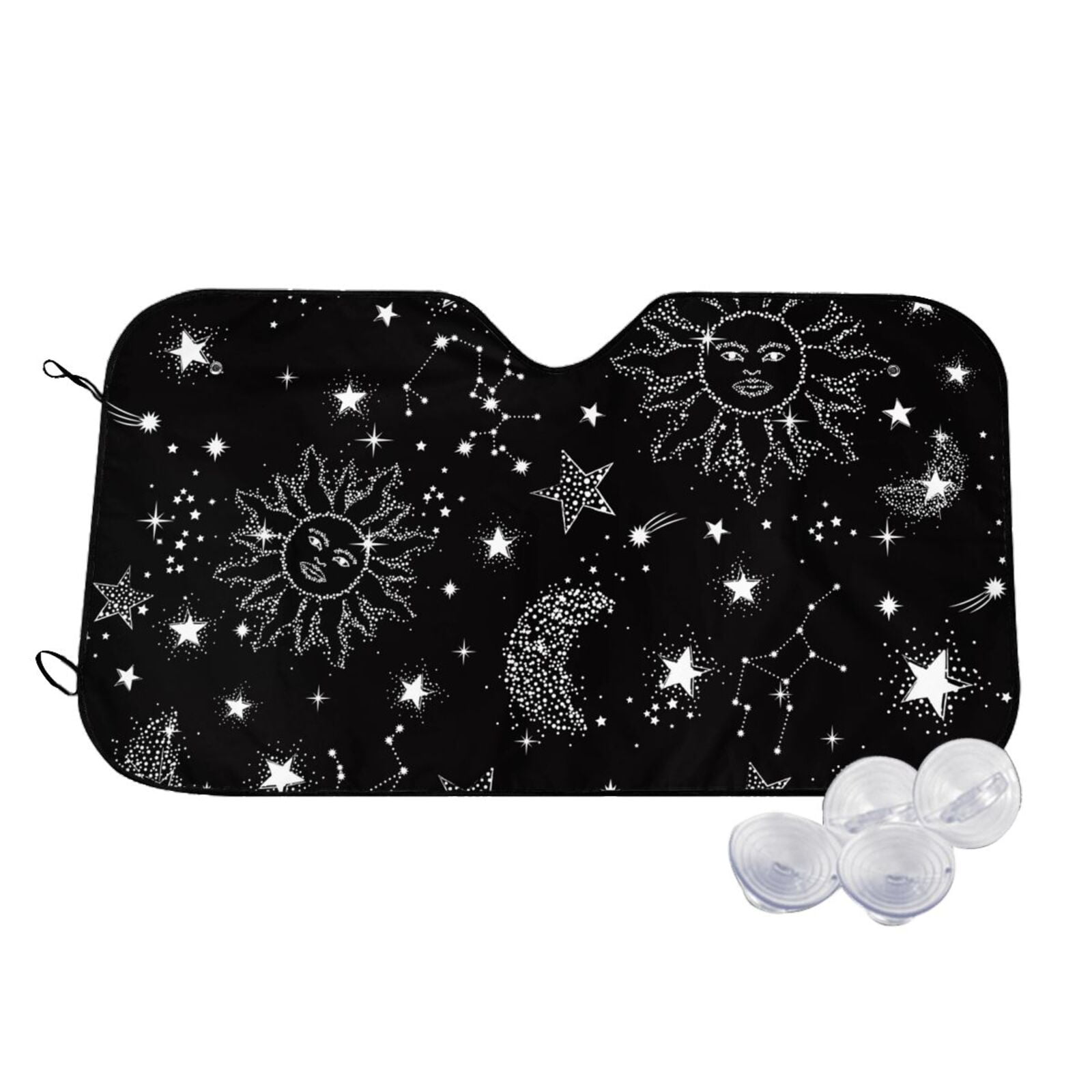 Haiem Space Galaxy Car Windshield Sun Shade - Blocks UV Rays Sun Visor ...
