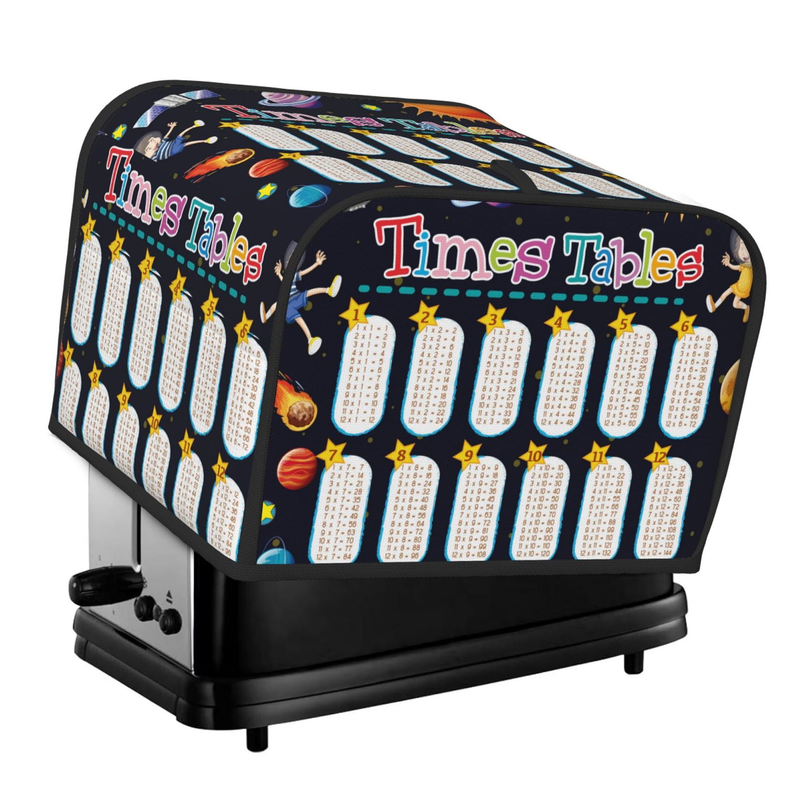 Haiem Space Math Times Tables Print Toaster Covers 4 Slice Wide Slot ...