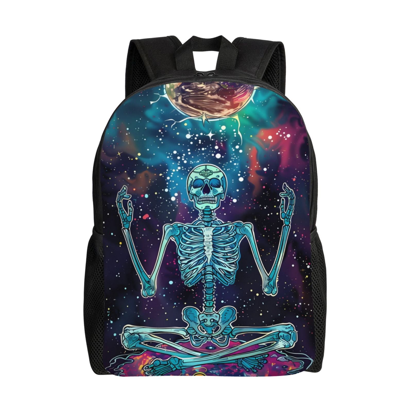 Haiem Space Skeleton Meditation Backpack - Stylish and Durable 15-inch ...