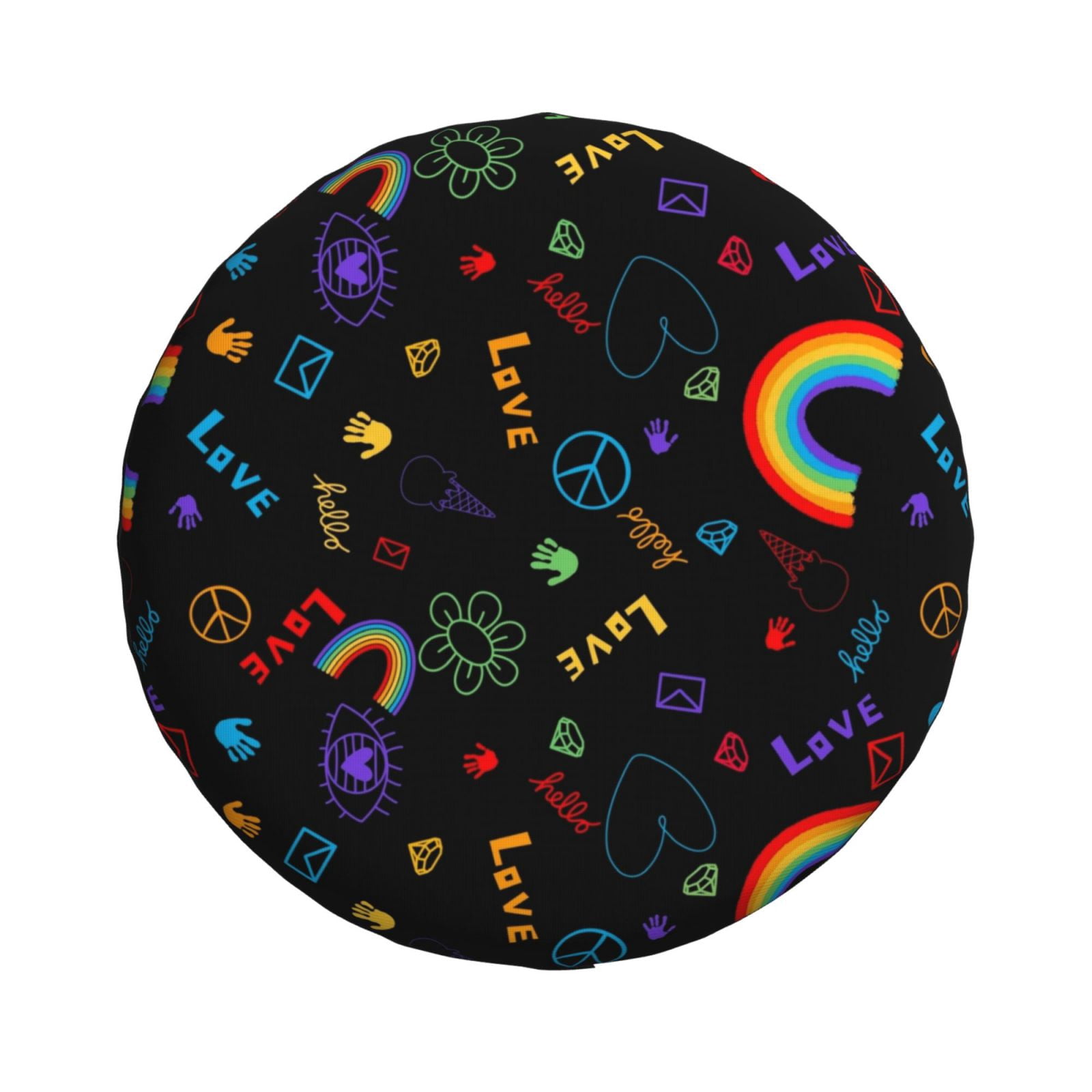 Haiem Spare Tire Cover , Wheel Cover with Cartoon Pride Lgbt printed ...