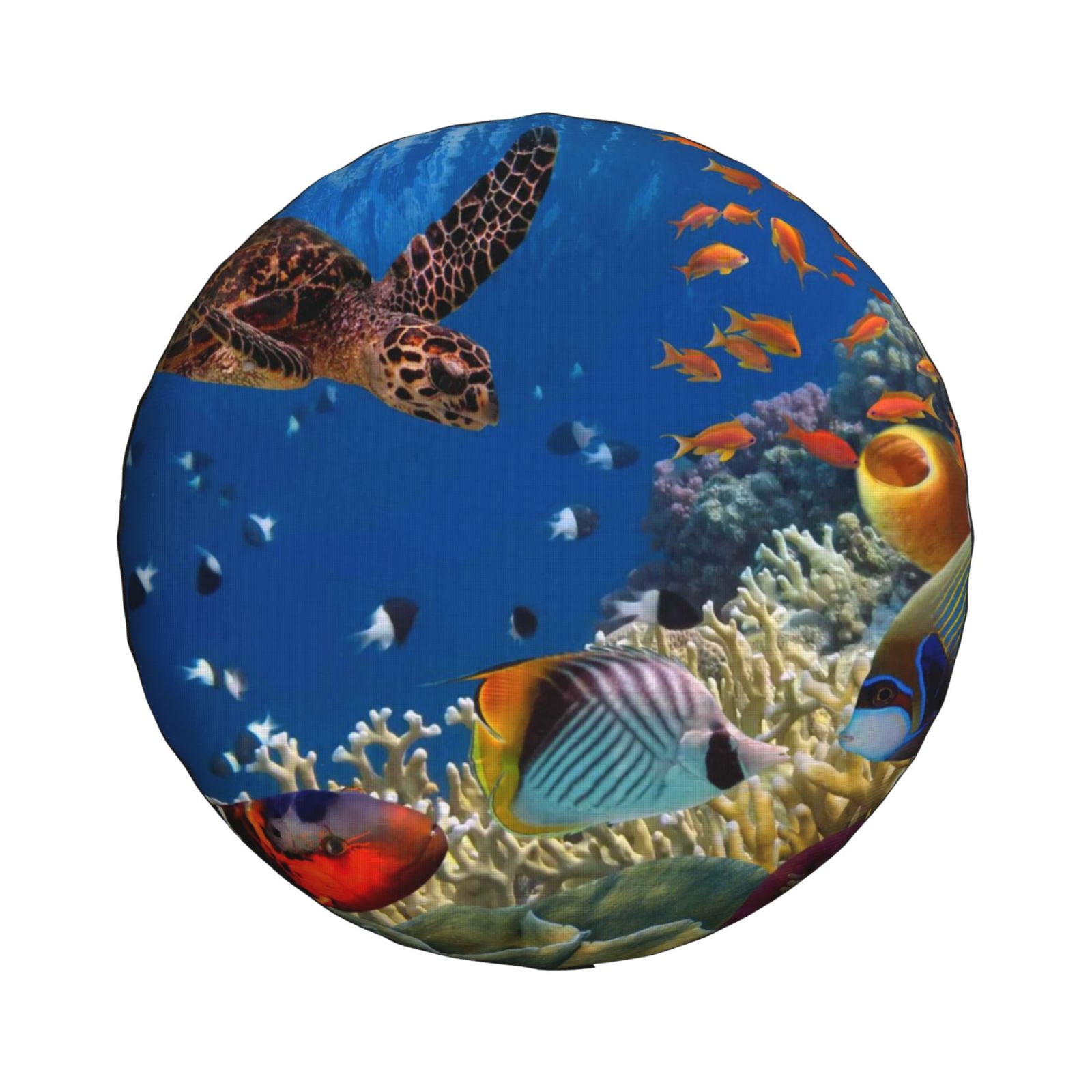 Haiem Spare Tire Cover , Wheel Cover with Colorful Coral Reef printed ...