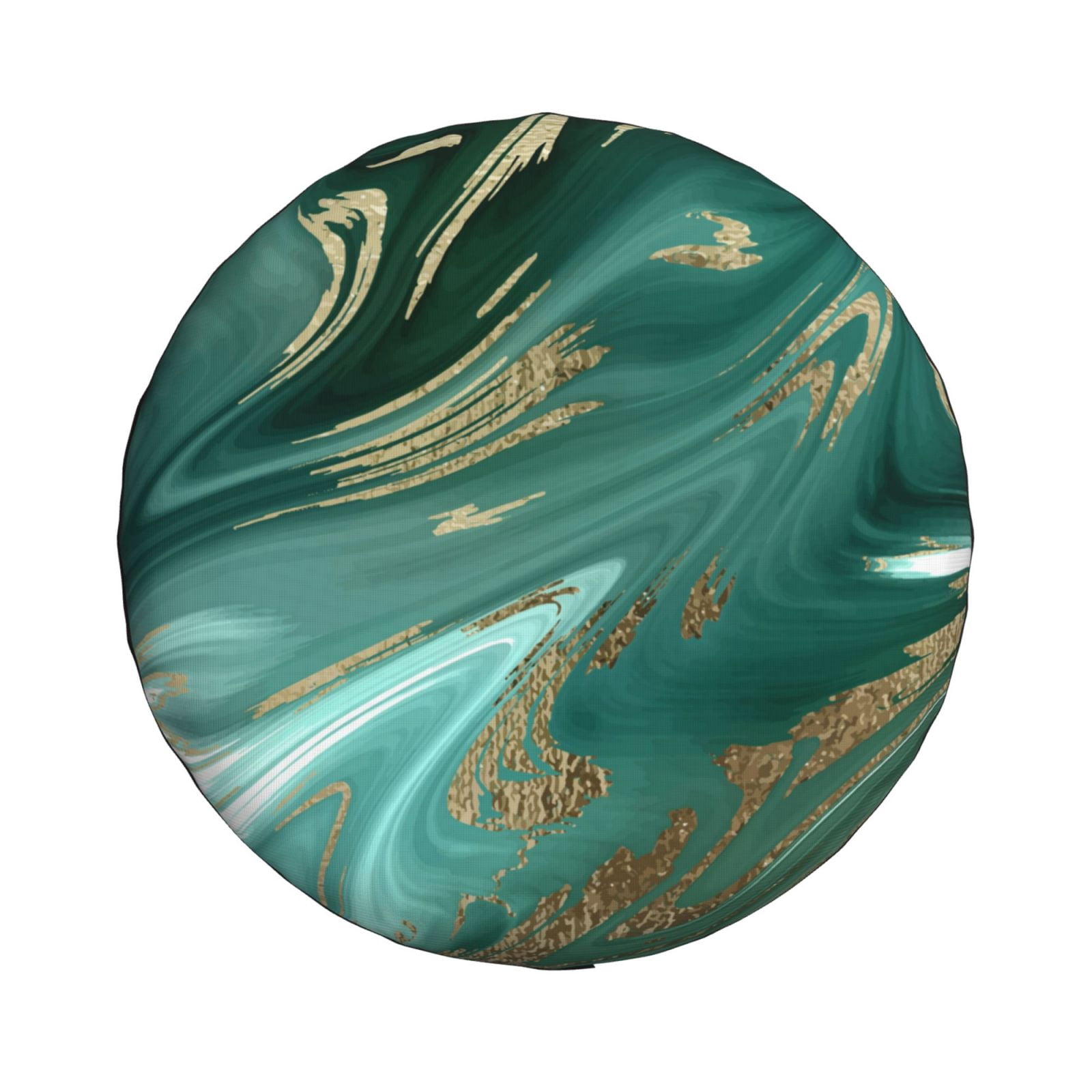 Haiem Spare Tire Cover , Wheel Cover with Green And Gold Marble printed ...
