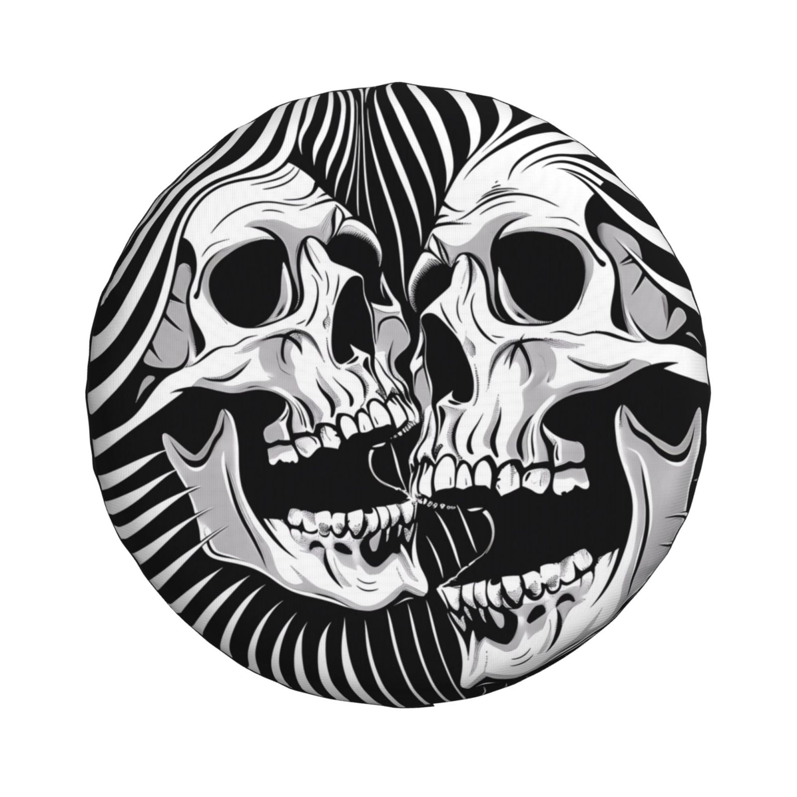 Haiem Spare Tire Cover , Wheel Cover with Psychedelic Skull Illusion ...