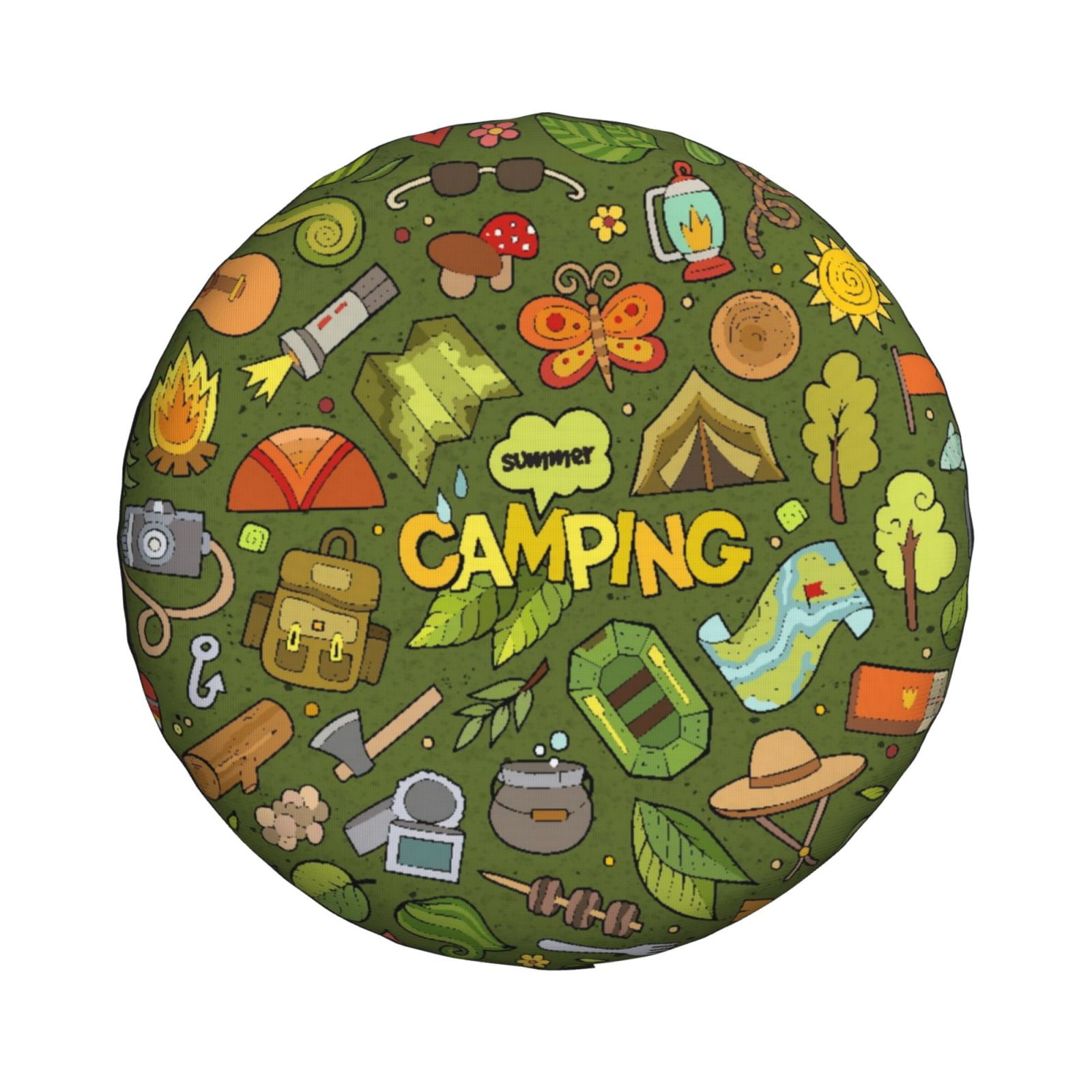 Haiem Spare Tire Cover , Wheel Cover with Camping 1 printed, Camper ...