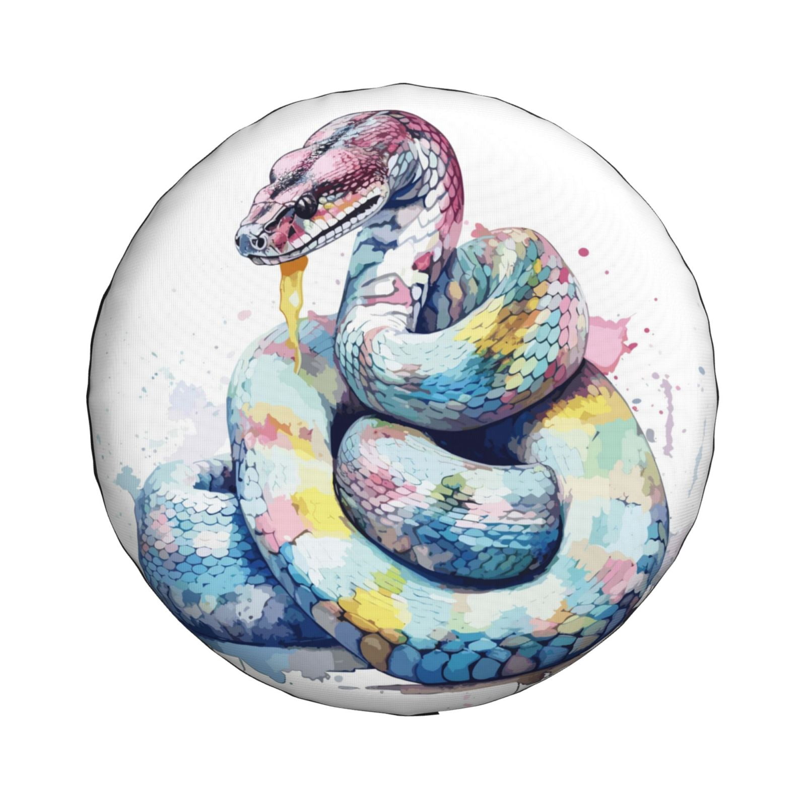 Haiem Spare Tire Cover , Wheel Cover with Watercolor Snake printed ...