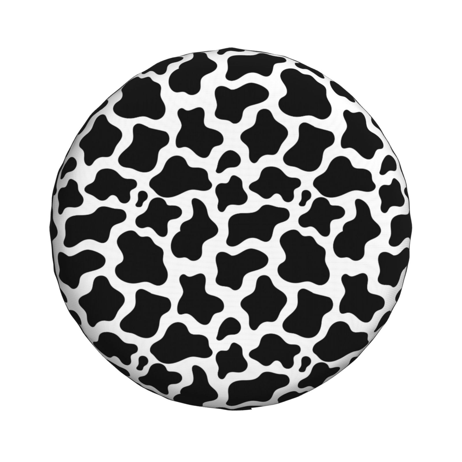 Haiem Spare Tire Cover , Wheel Cover with Cow Print Black White printed ...