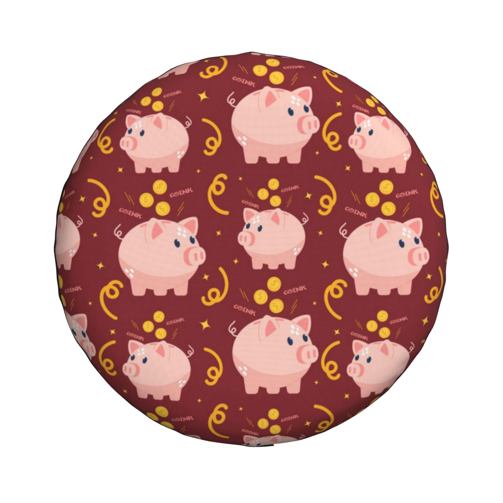 Haiem Spare Tire Cover , Wheel Cover with Cute Pig with Coins printed ...