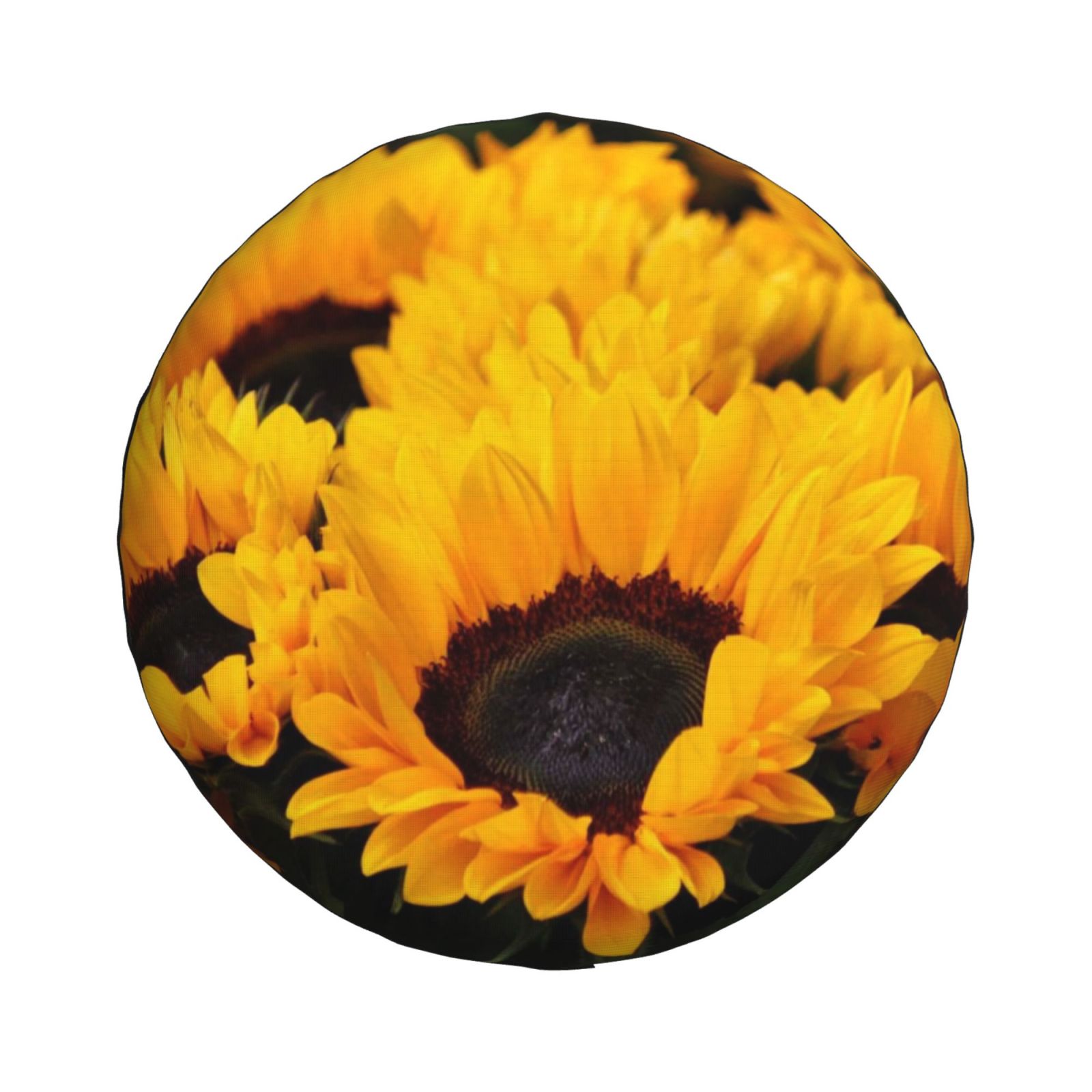 Haiem Spare Tire Cover , Wheel Cover with Flower Bush Sunflower printed ...