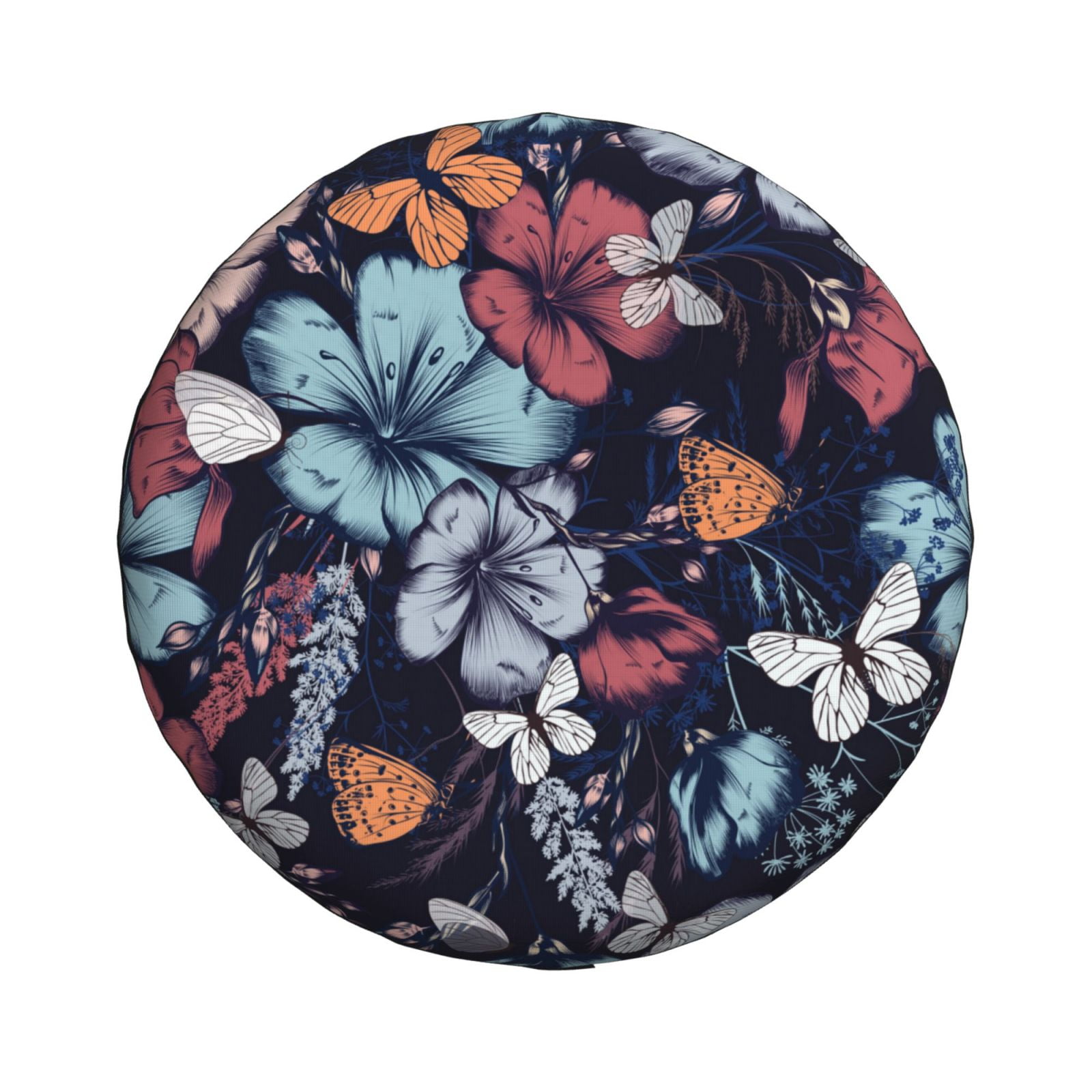 Haiem Spare Tire Cover Wheel Cover With Flowers Ad Butterflies