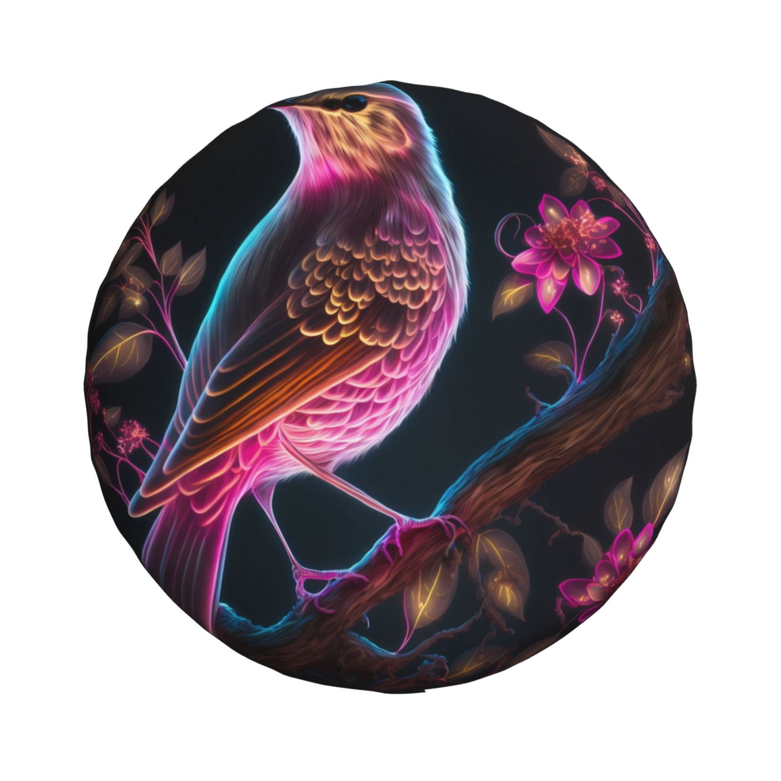 Haiem Spare Tire Cover , Wheel Cover with Glowing Leaf Bird printed ...