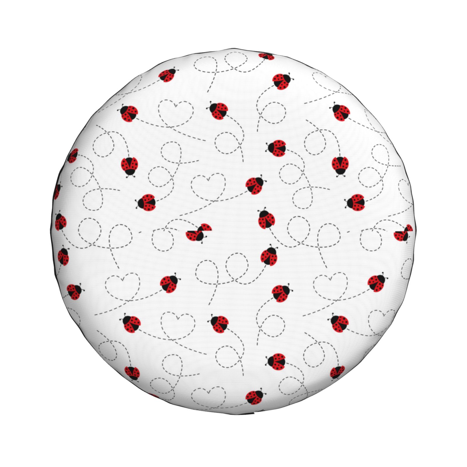 Haiem Spare Tire Cover , Wheel Cover with Ladybugs Flying On Dotted ...