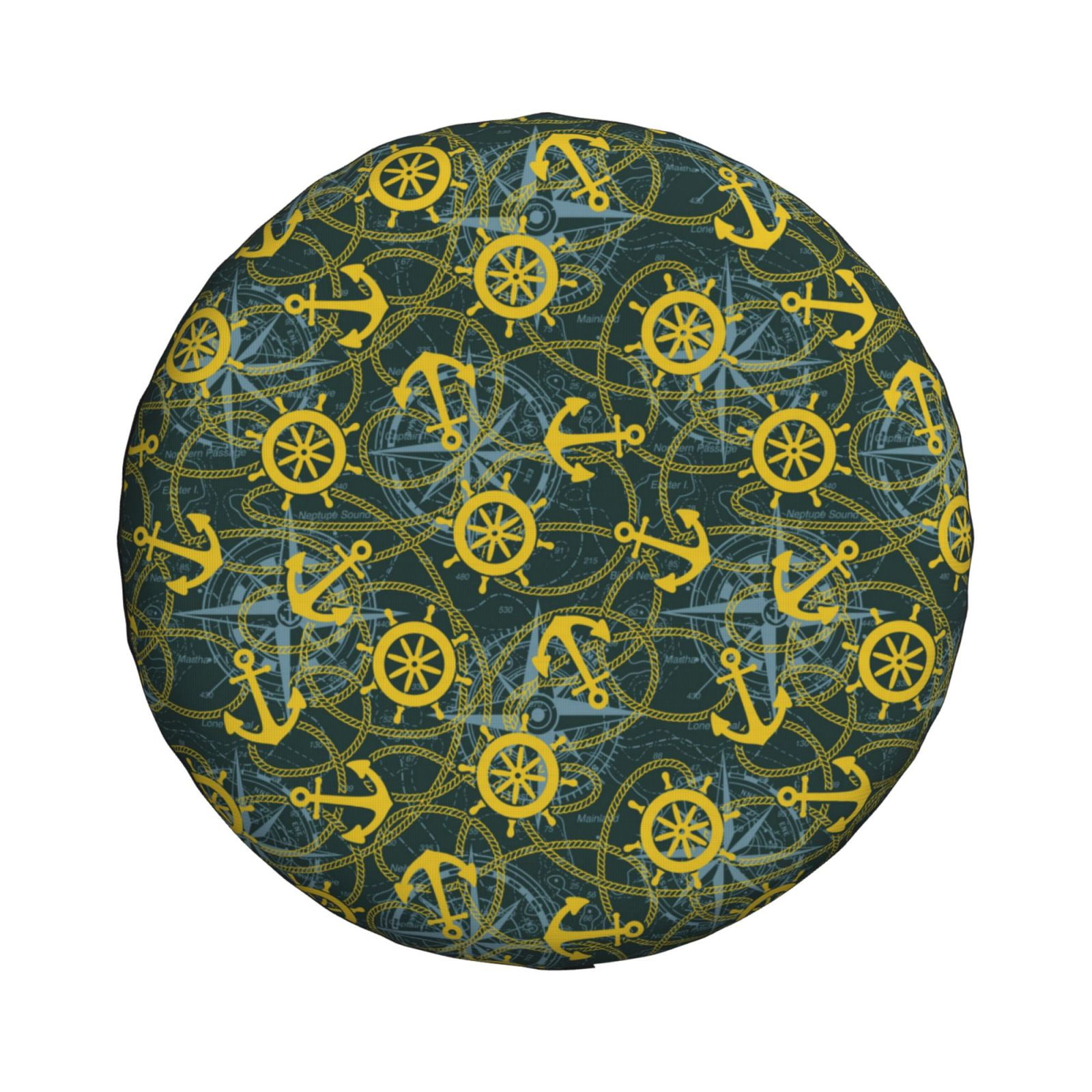 Haiem Spare Tire Cover , Wheel Cover with Marine Anchors And Compass ...