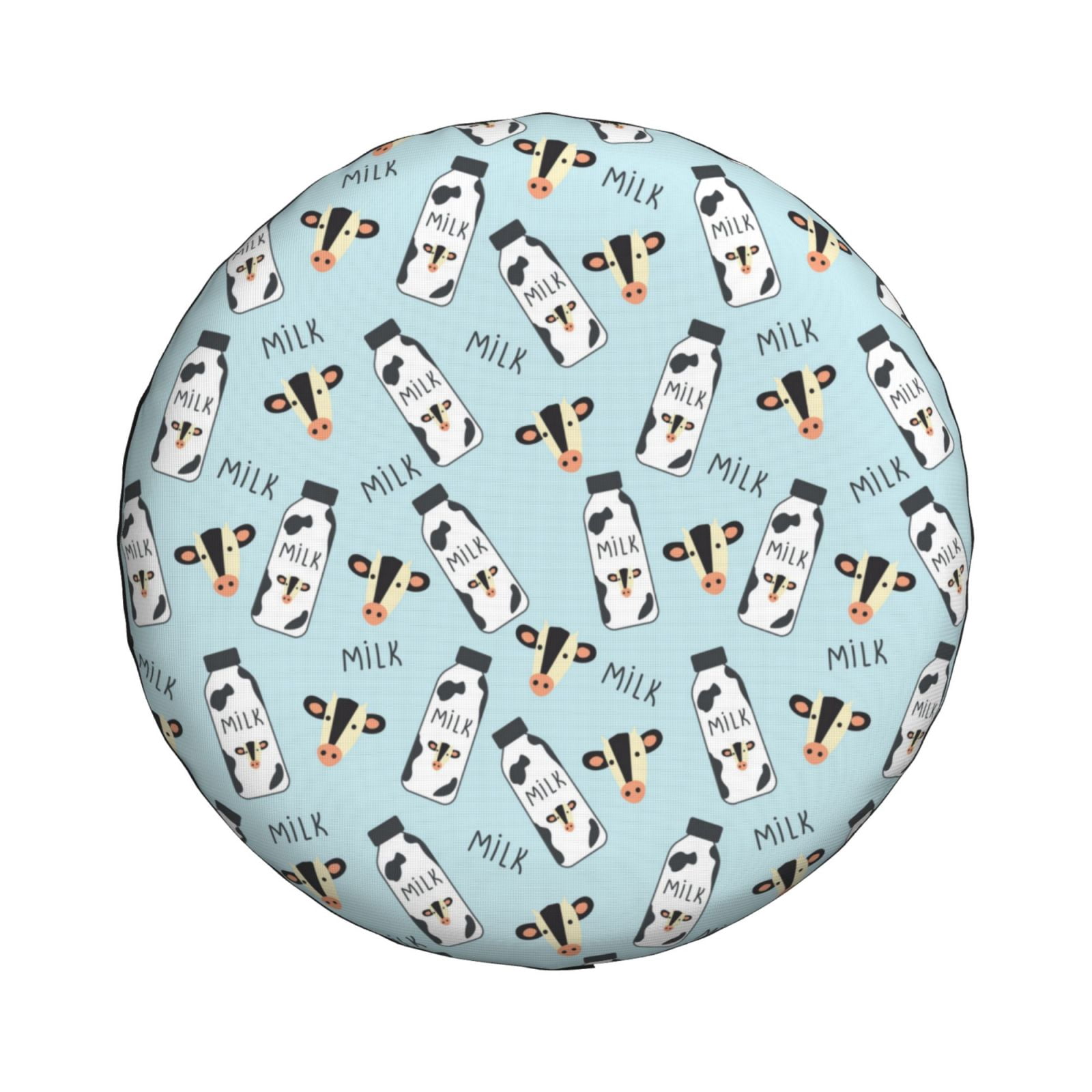 Haiem Spare Tire Cover , Wheel Cover with Milk Bottles And Cow Head ...