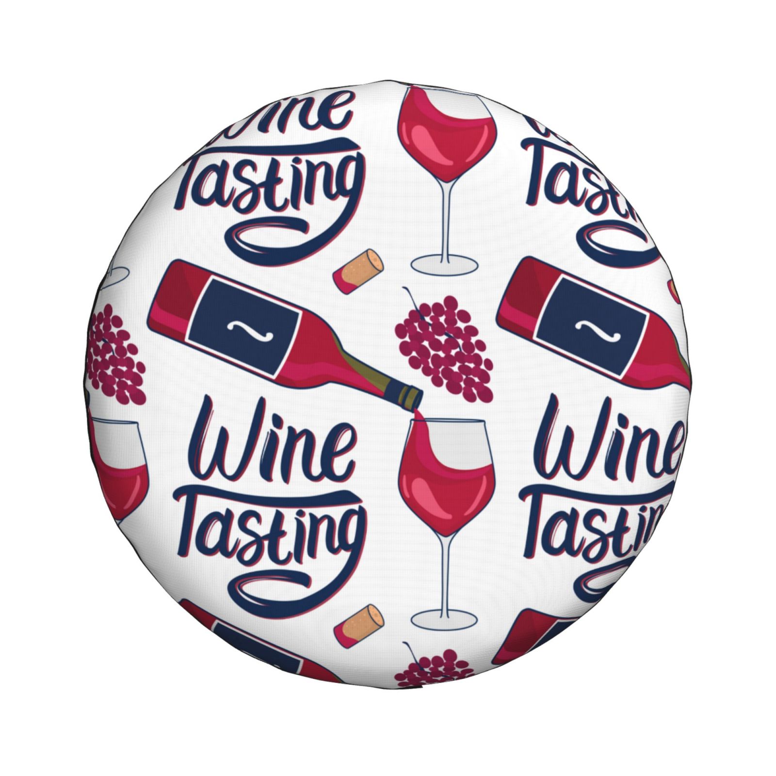 Haiem Spare Tire Cover , Wheel Cover with Red Wine Glass Bottle printed ...