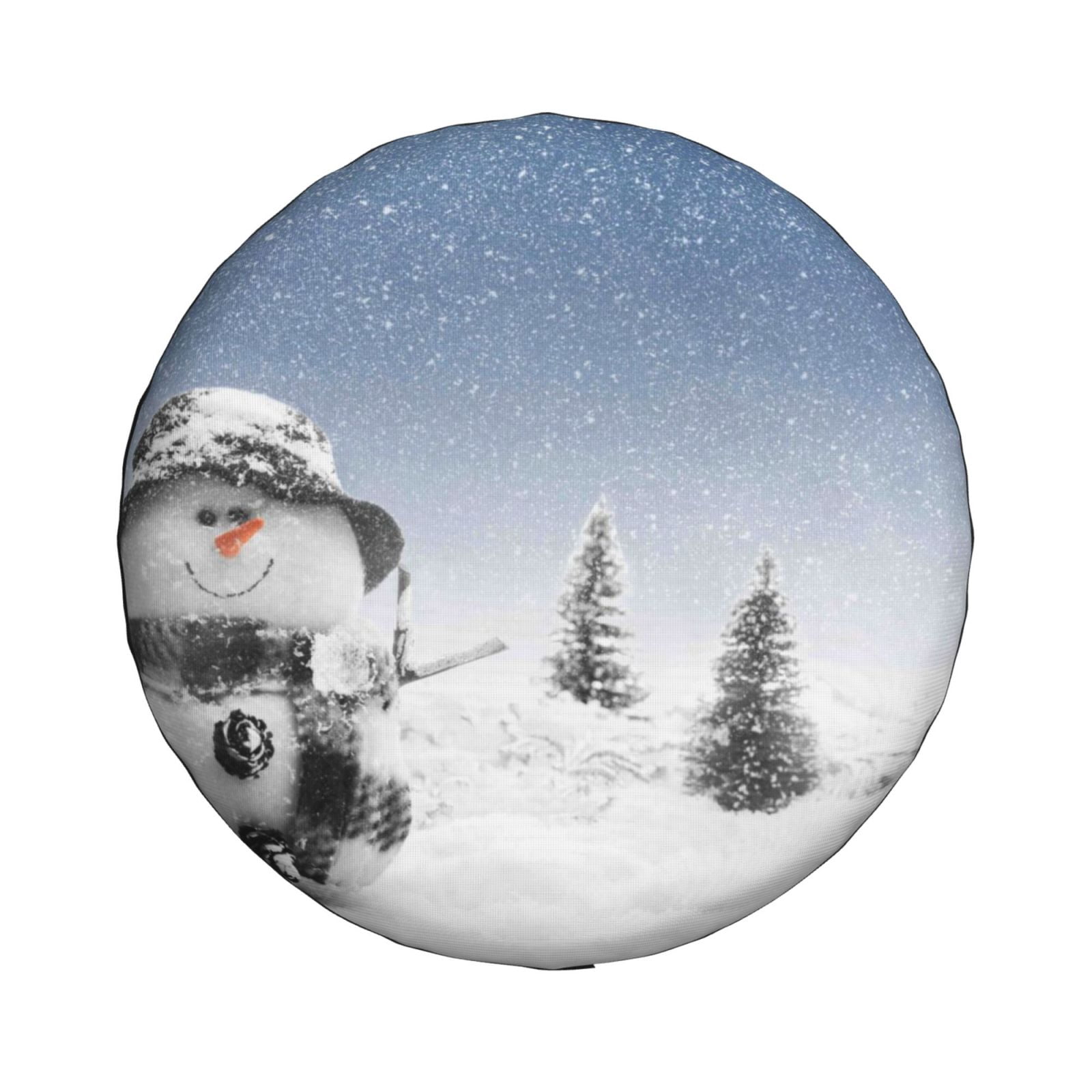 Haiem Spare Tire Cover , Wheel Cover with Snowman And Christmas Tree ...