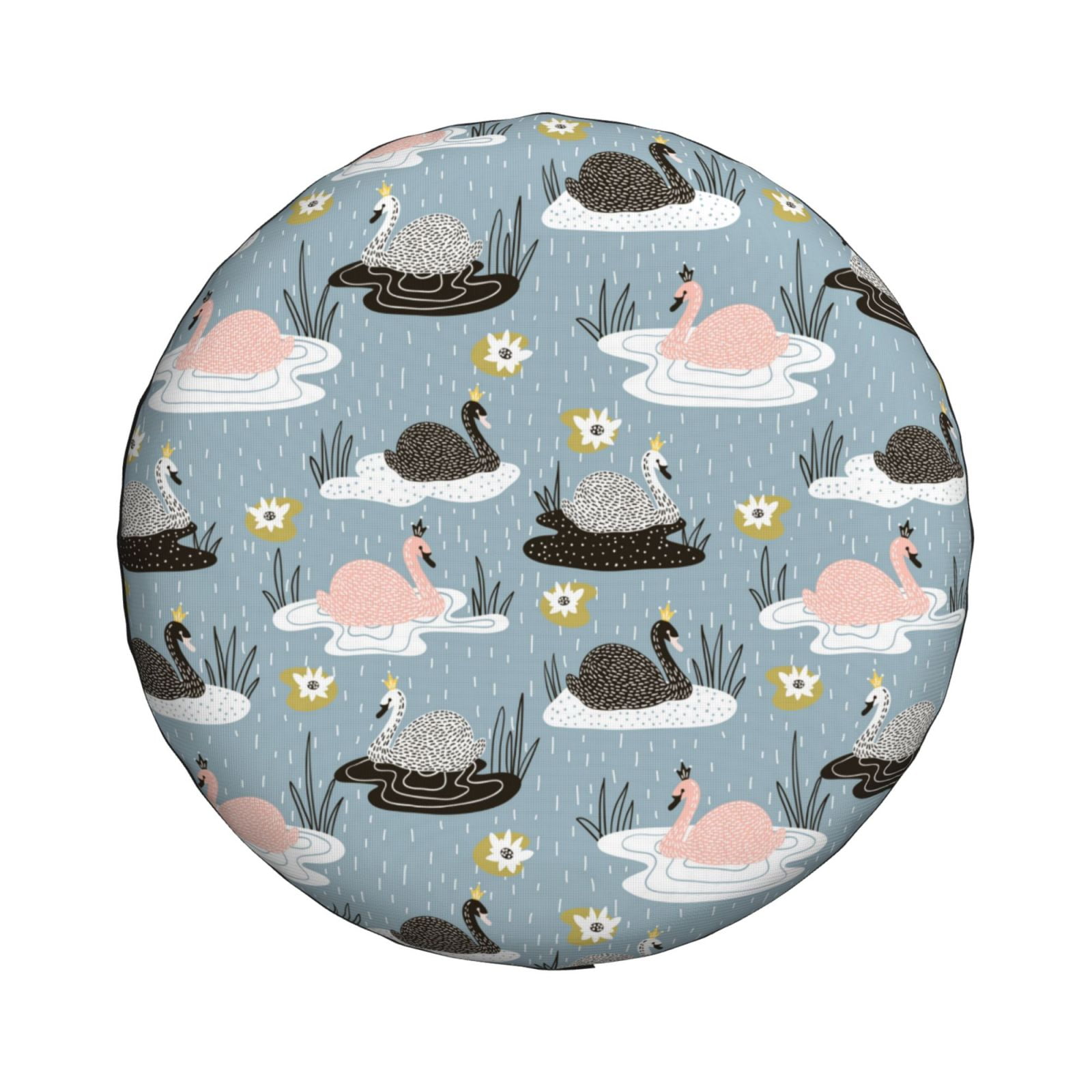Haiem Spare Tire Cover , Wheel Cover with Swan Princess On Lake printed ...