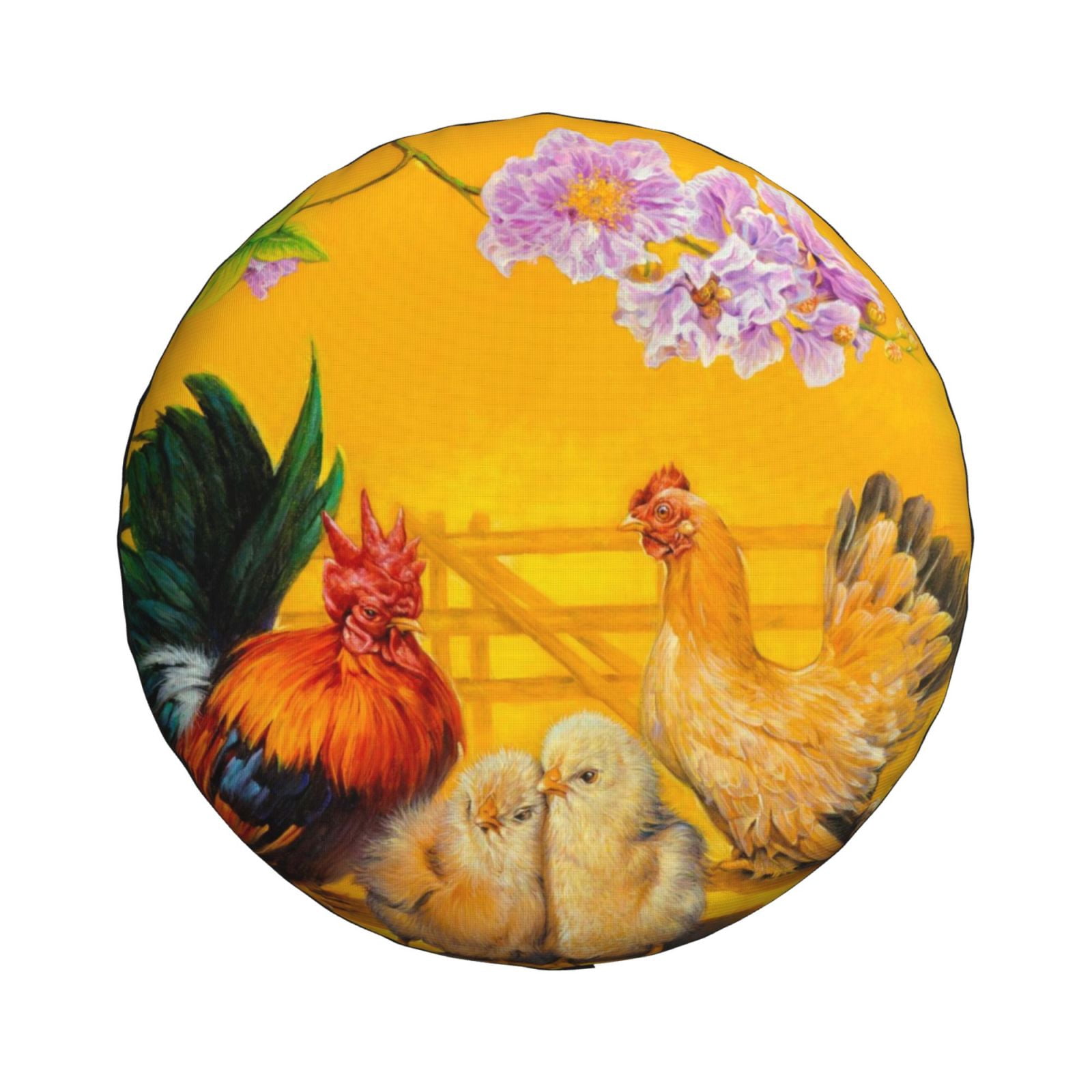 Haiem Spare Tire Cover , Wheel Cover with The Chicken Family printed ...