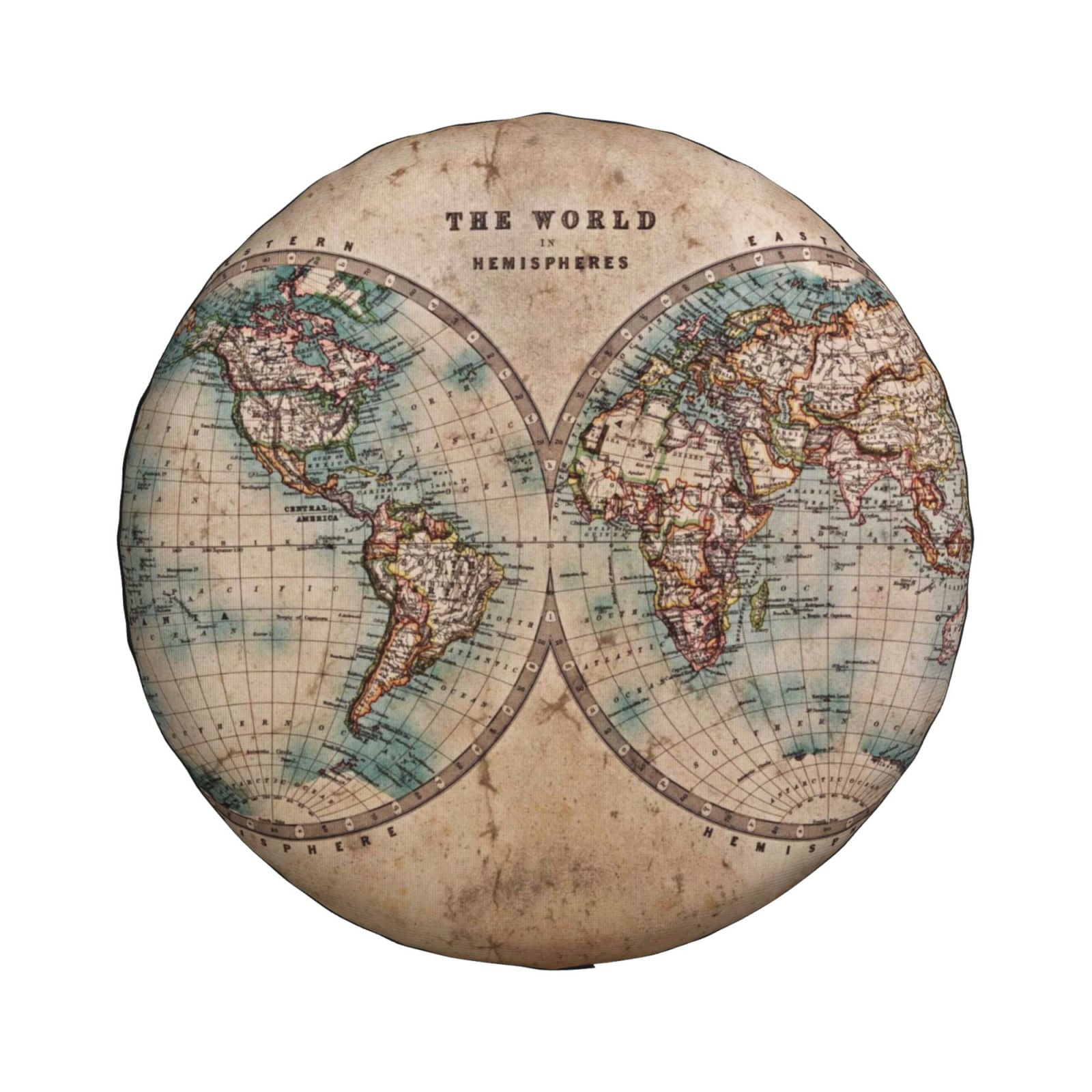 Haiem Spare Tire Cover , Wheel Cover with The World is Hemisphere ...
