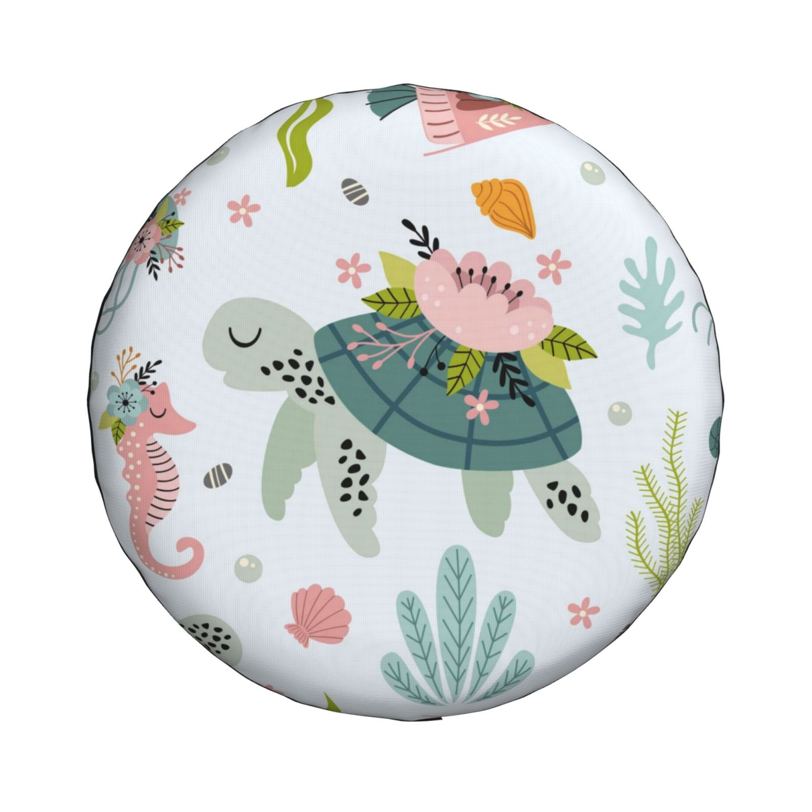 Haiem Spare Tire Cover , Wheel Cover with Turtle and Sea Life printed ...
