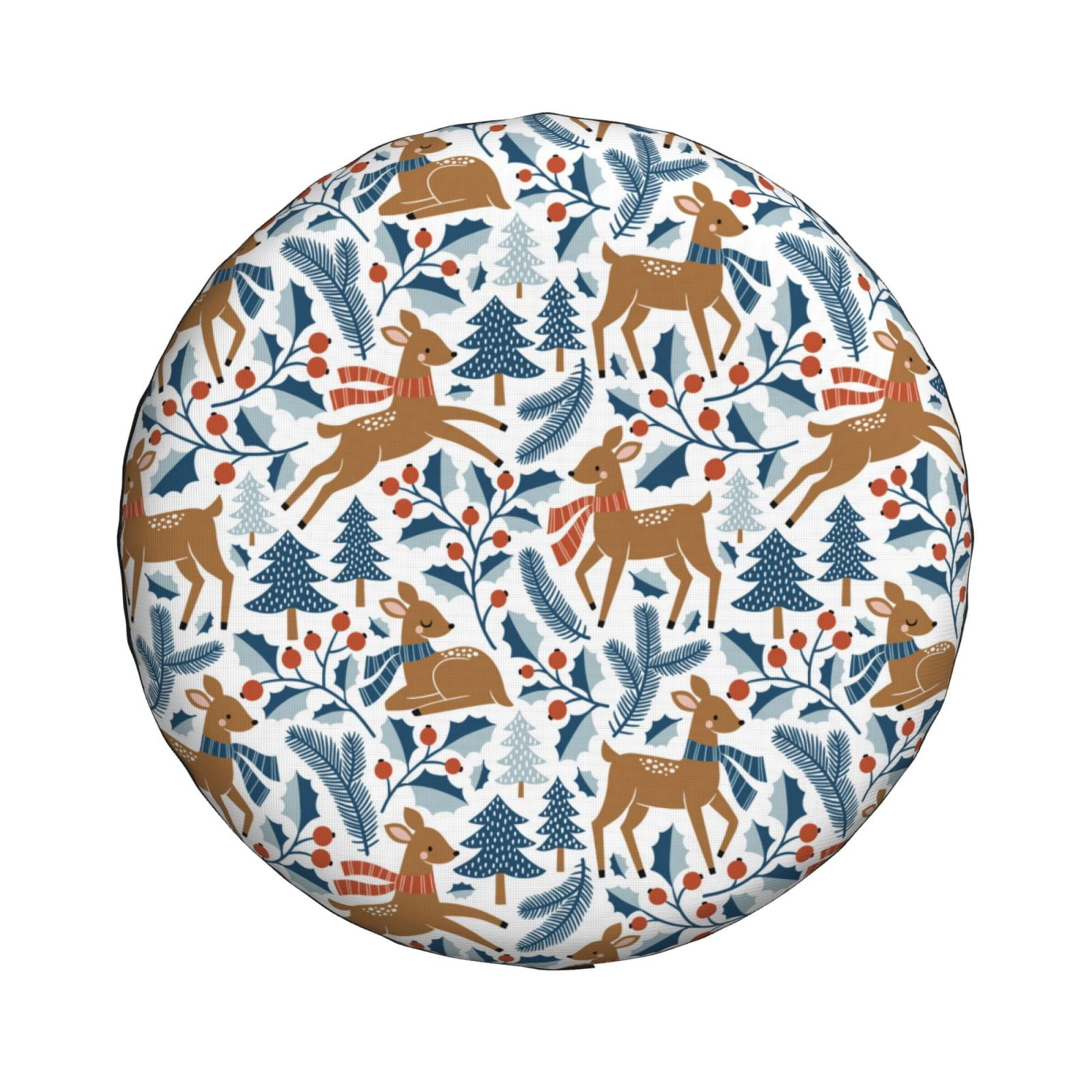 Haiem Spare Tire Cover , Wheel Cover with winter Scarf deer printed ...