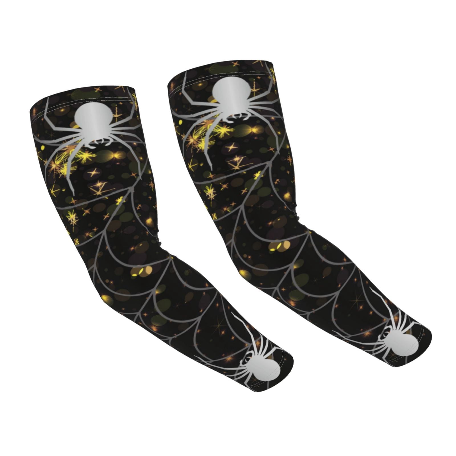 Haiem Spiderweb Bats And A Spider UV Protection Cooling Arm Sleeves for ...