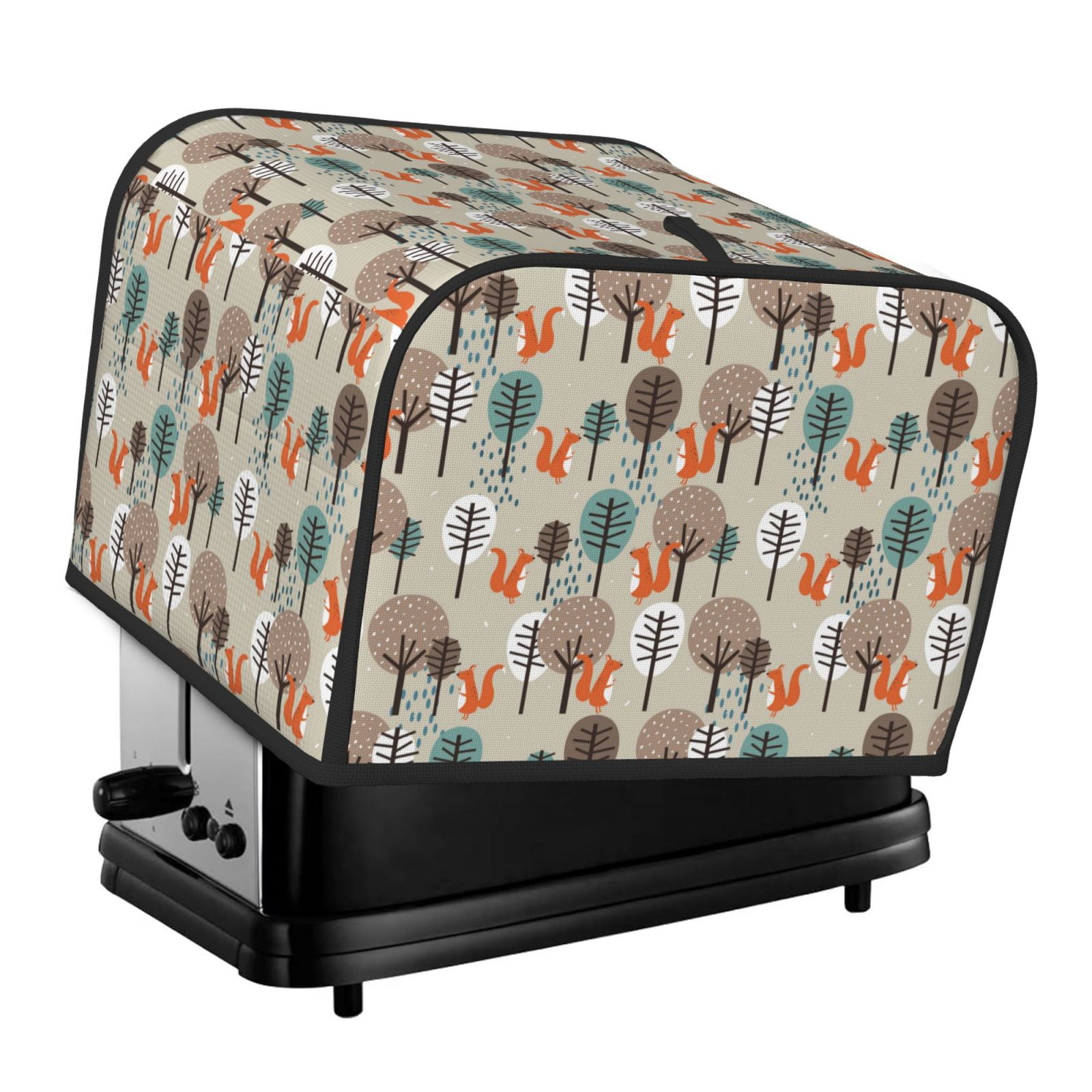 Haiem Squirrels and Trees Print Toaster Covers 4 Slice Wide Slot,Bread ...