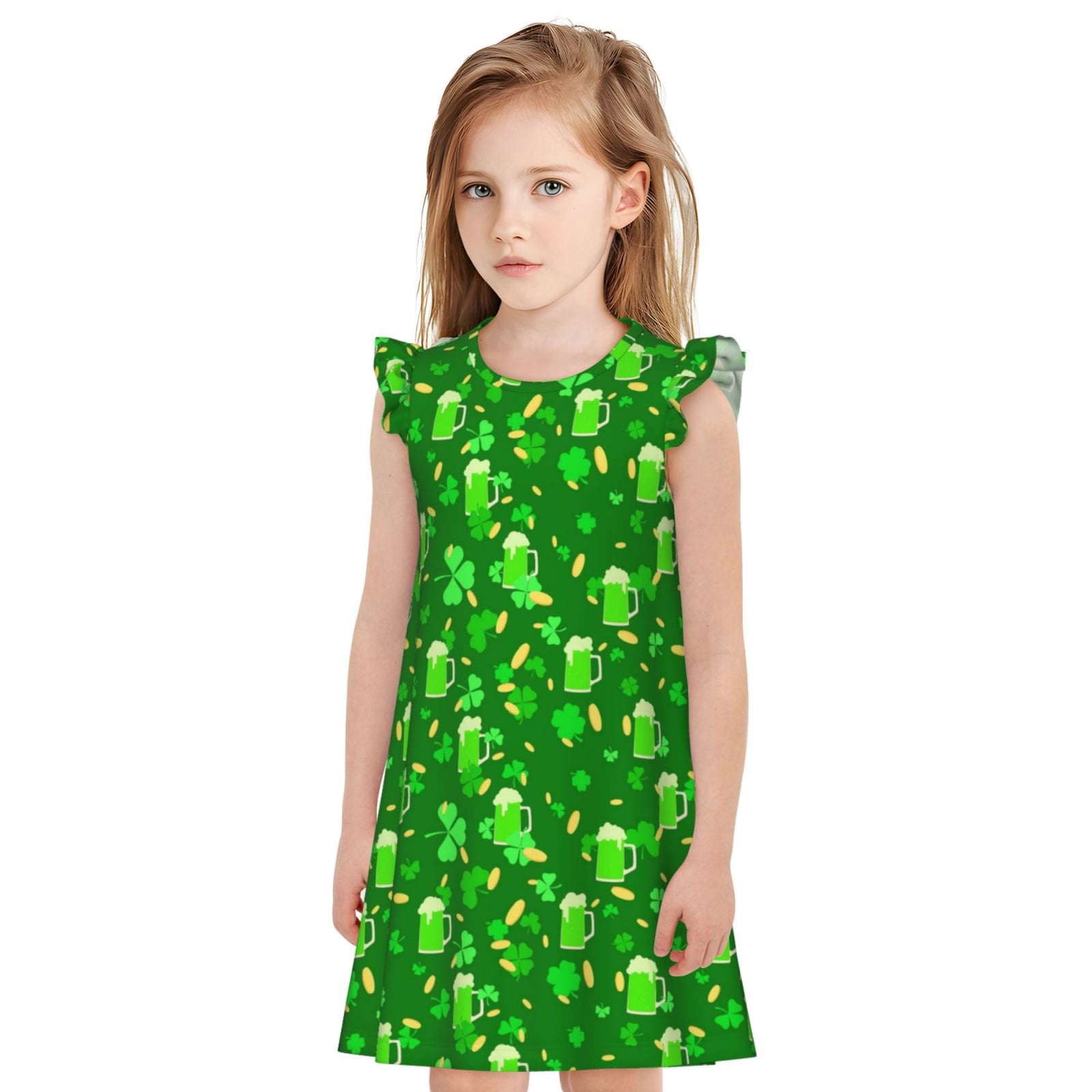 Haiem St Patrick's Day2 Printed Girls Nightgowns Sleepwear Short Sleeve ...