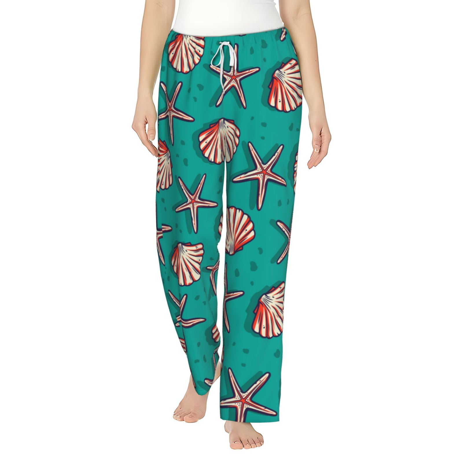 Haiem Starfish and Shell Women's Pajama Pants Ultra Lightweight Pjs ...
