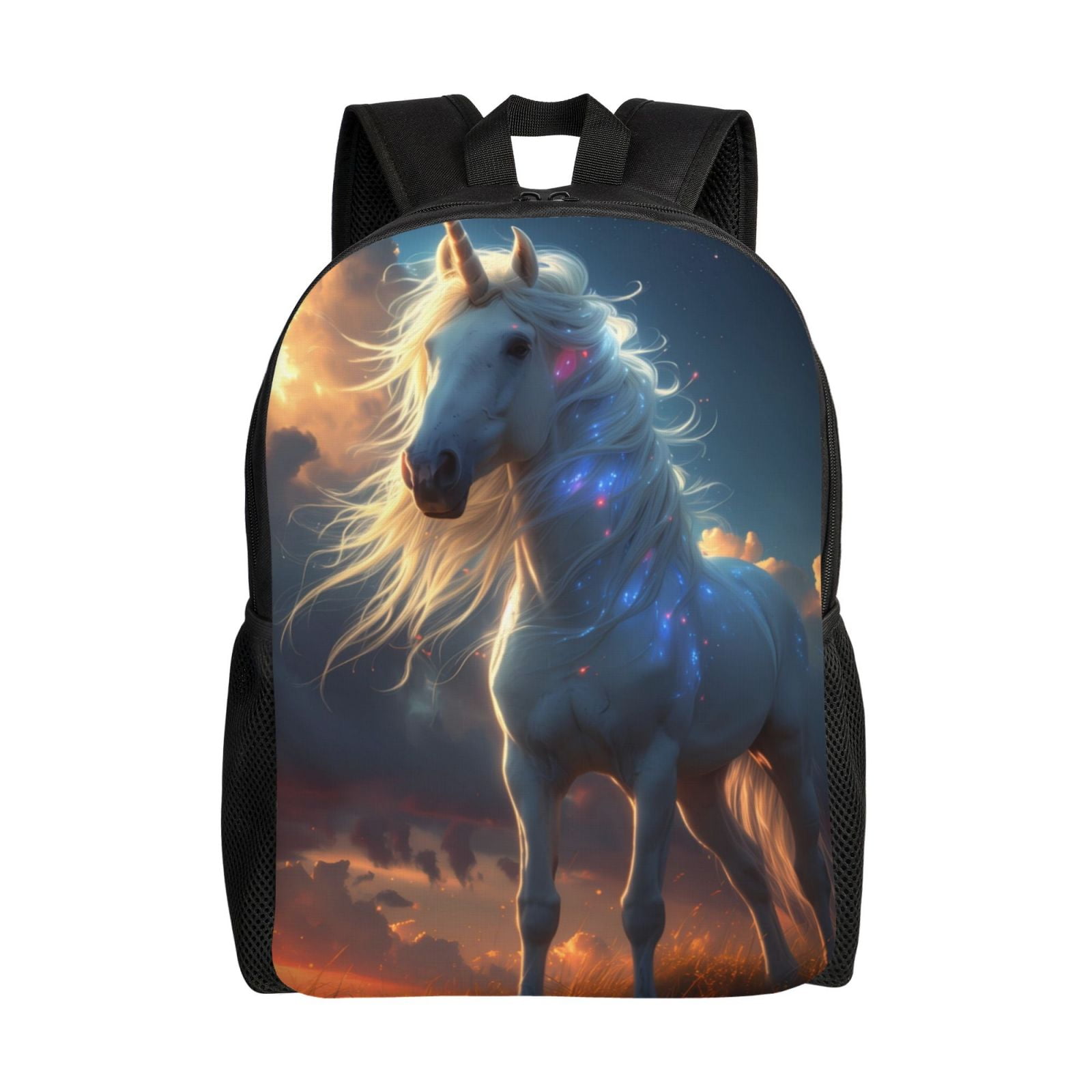 Haiem Starry Light White Horse Backpack - Stylish and Durable 15-inch ...