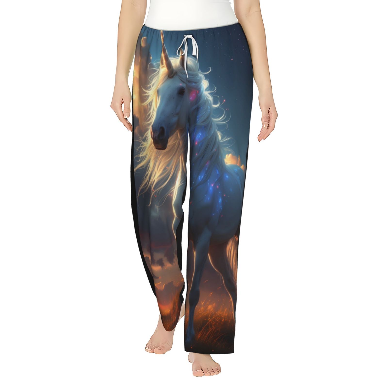 Haiem Starry Light White Horse Women's Pajama Pants Ultra Lightweight ...