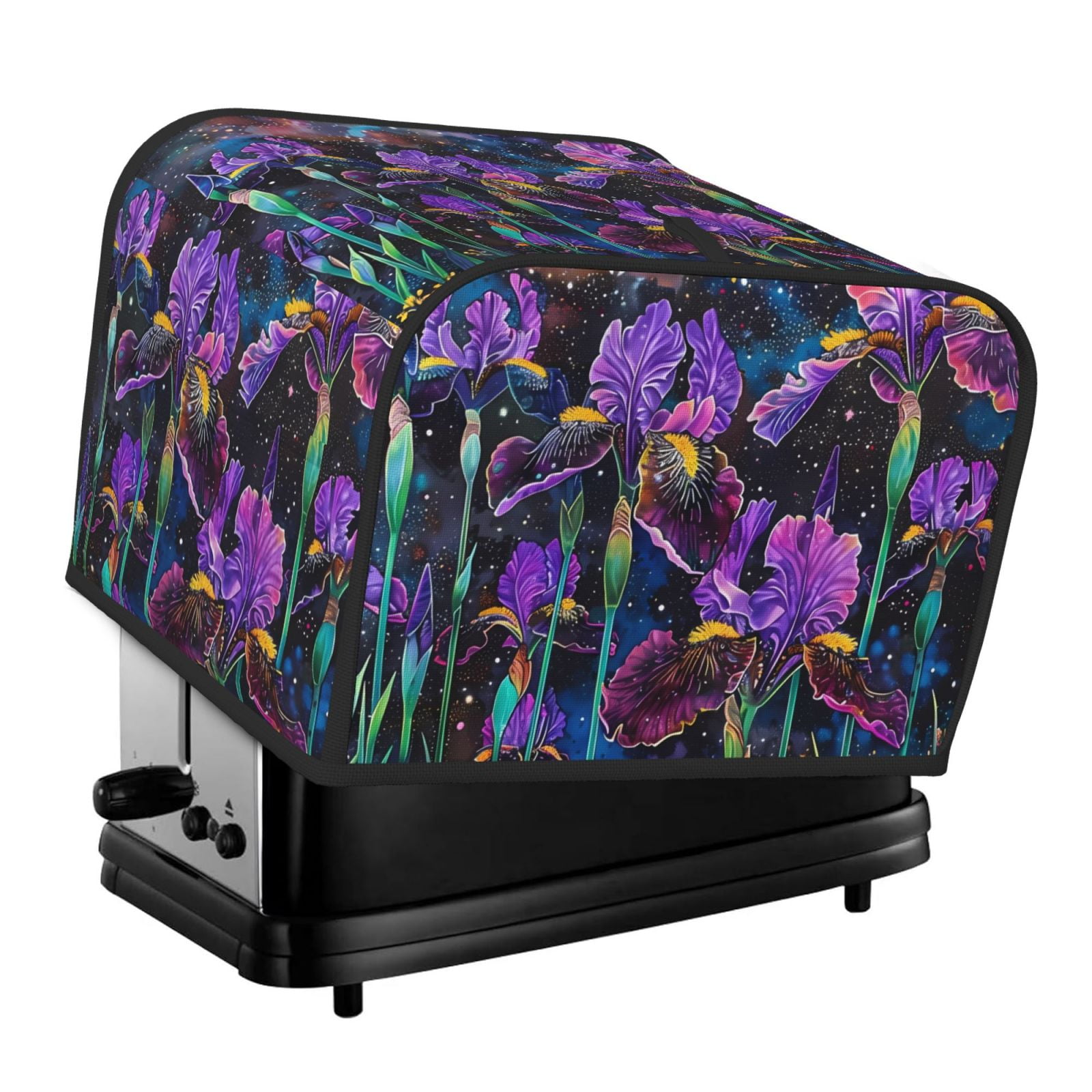 Haiem Starry Night Iris Field Print Toaster Covers 4 Slice Wide Slot ...