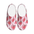 Haiem Strawberries Print Women's Fuzzy Memory Foam House Slipper Cozy ...