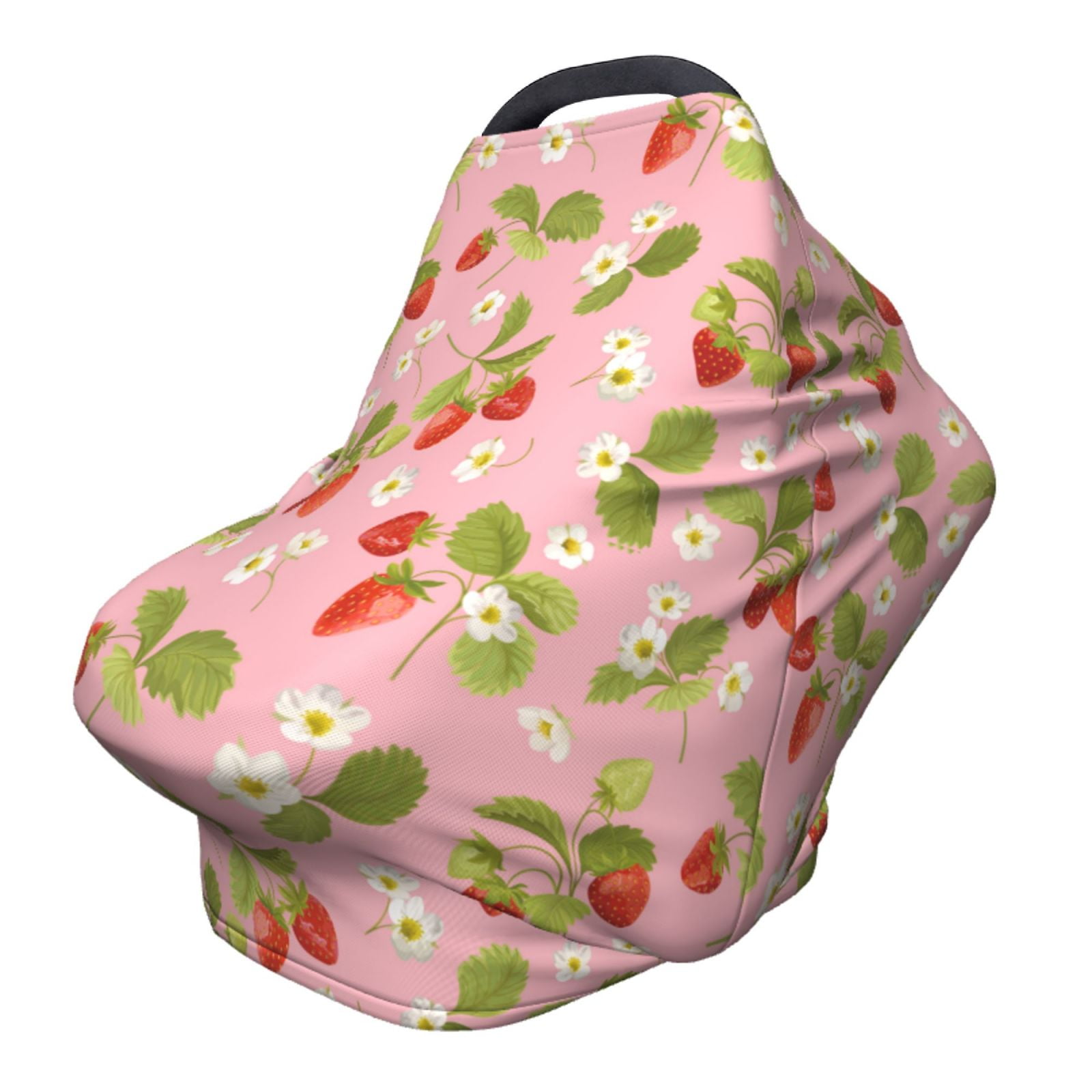 Haiem Strawberry Floral Baby Nursing Cover & Nursing Poncho - Multi Use ...