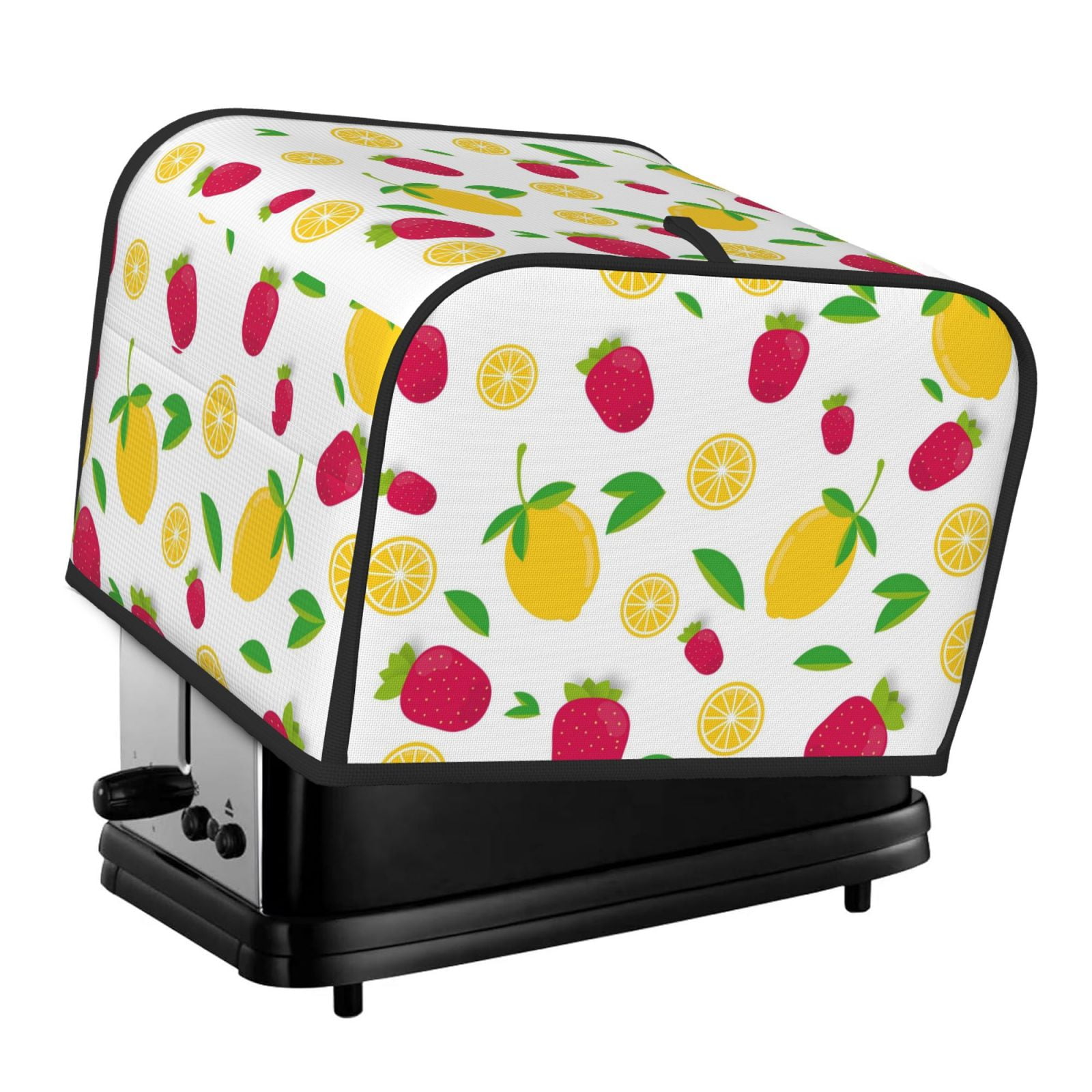 Haiem Strawberry and Lemon Print Toaster Covers 4 Slice Wide Slot,Bread ...