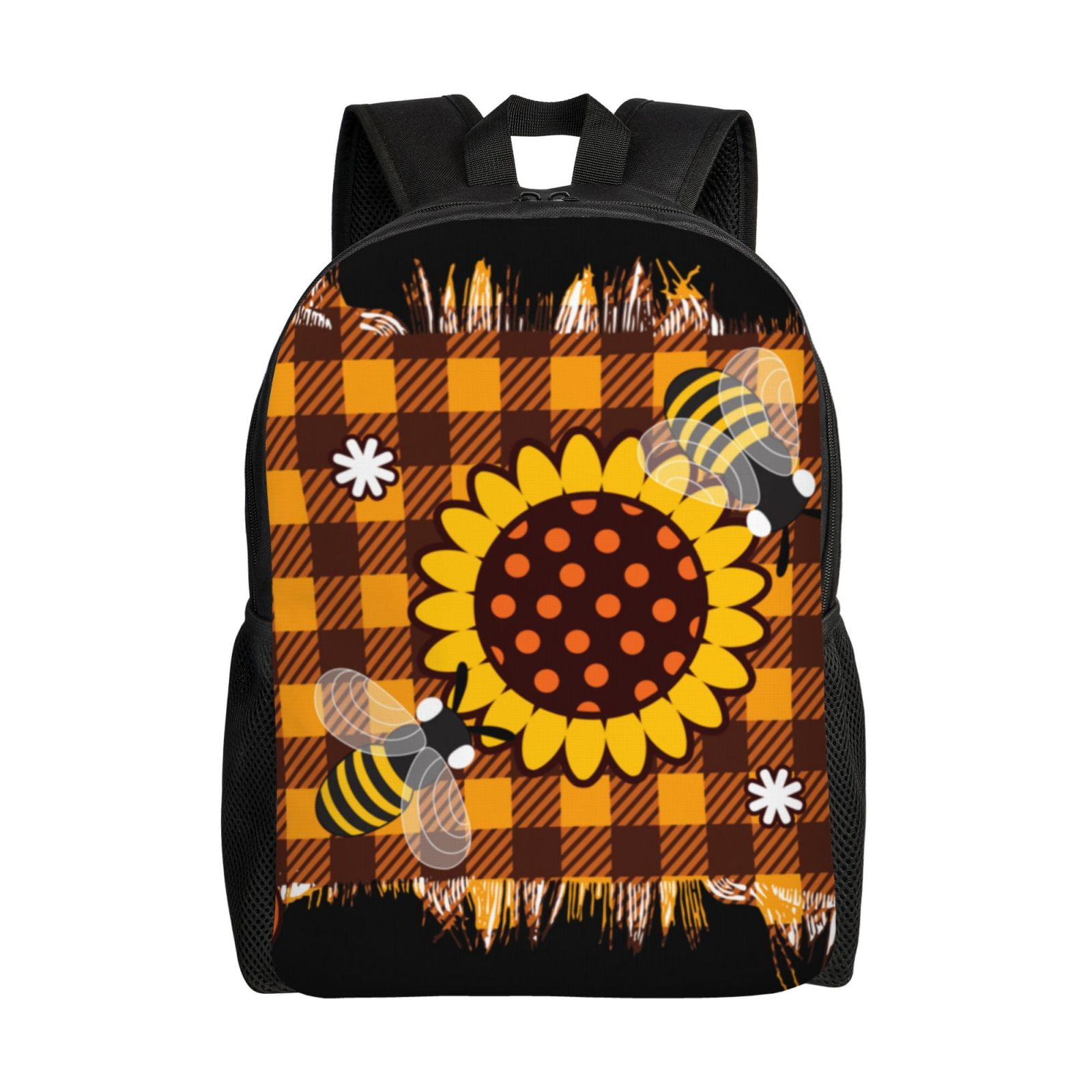Haiem Sunflower Gnomes and Bees Backpack - Stylish and Durable 15-inch ...