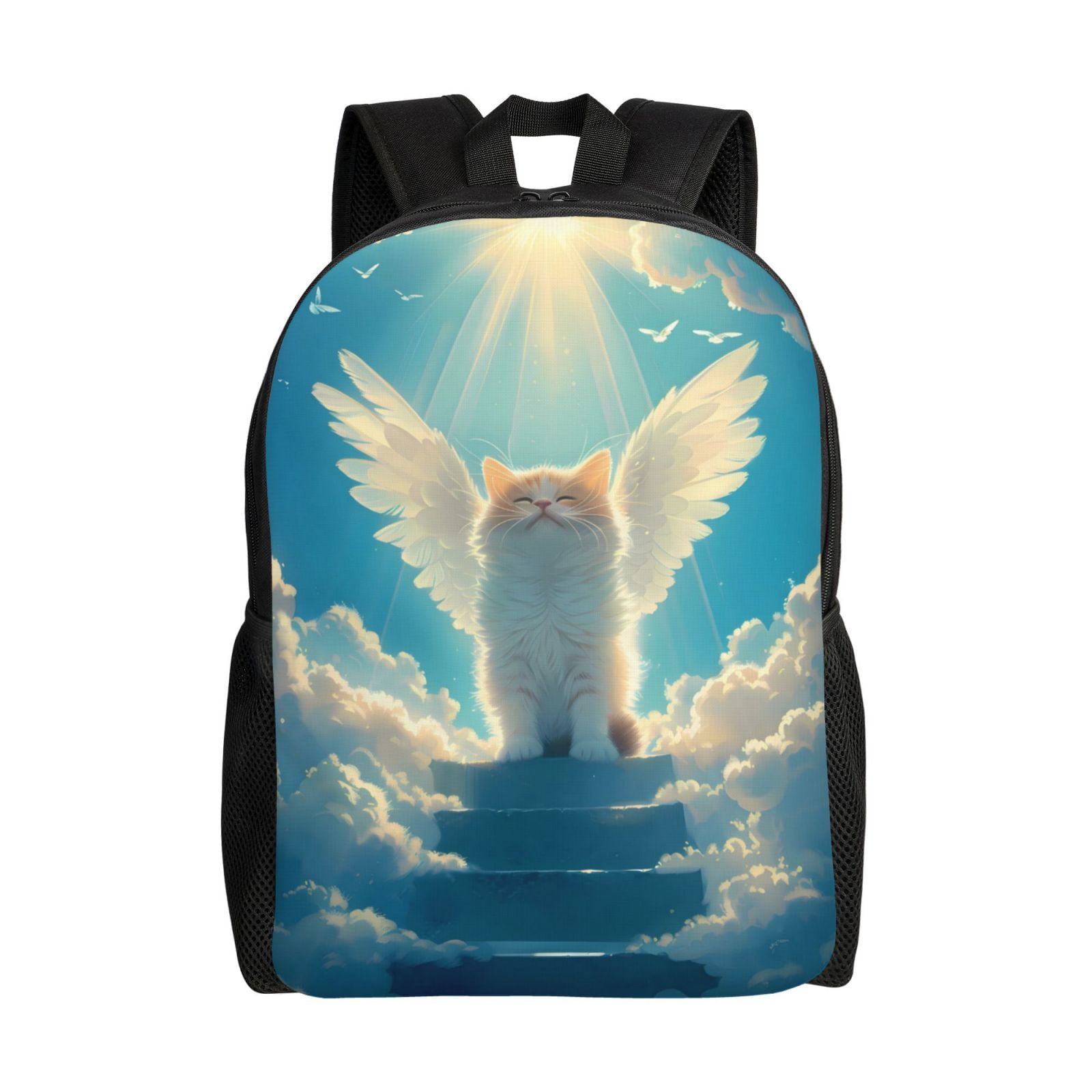 Haiem Sunshine Cute Winged Cat Backpack - Stylish and Durable 15-inch ...