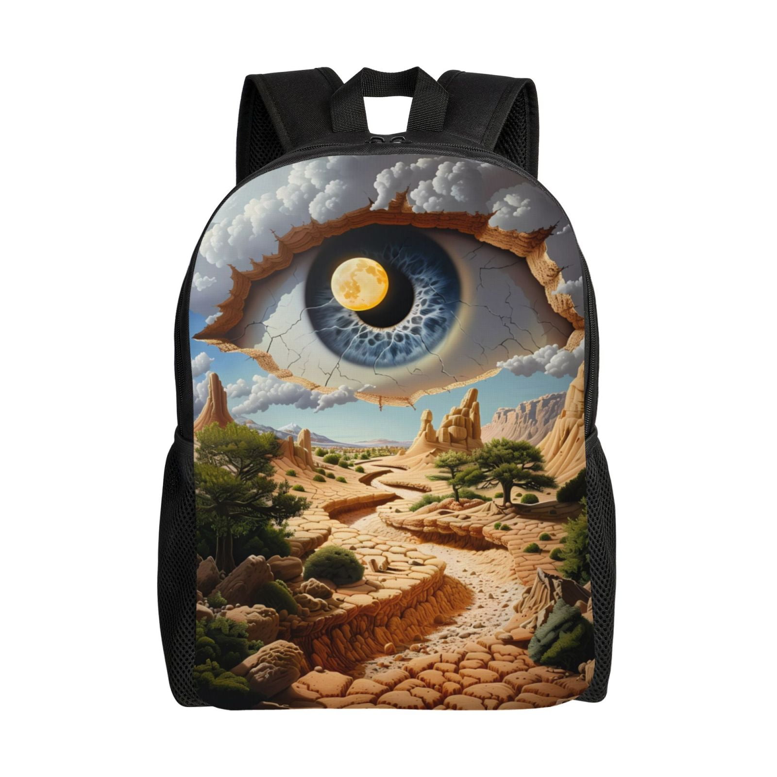 Haiem Surreal Desert Eye Landscape Backpack - Stylish and Durable 15 ...