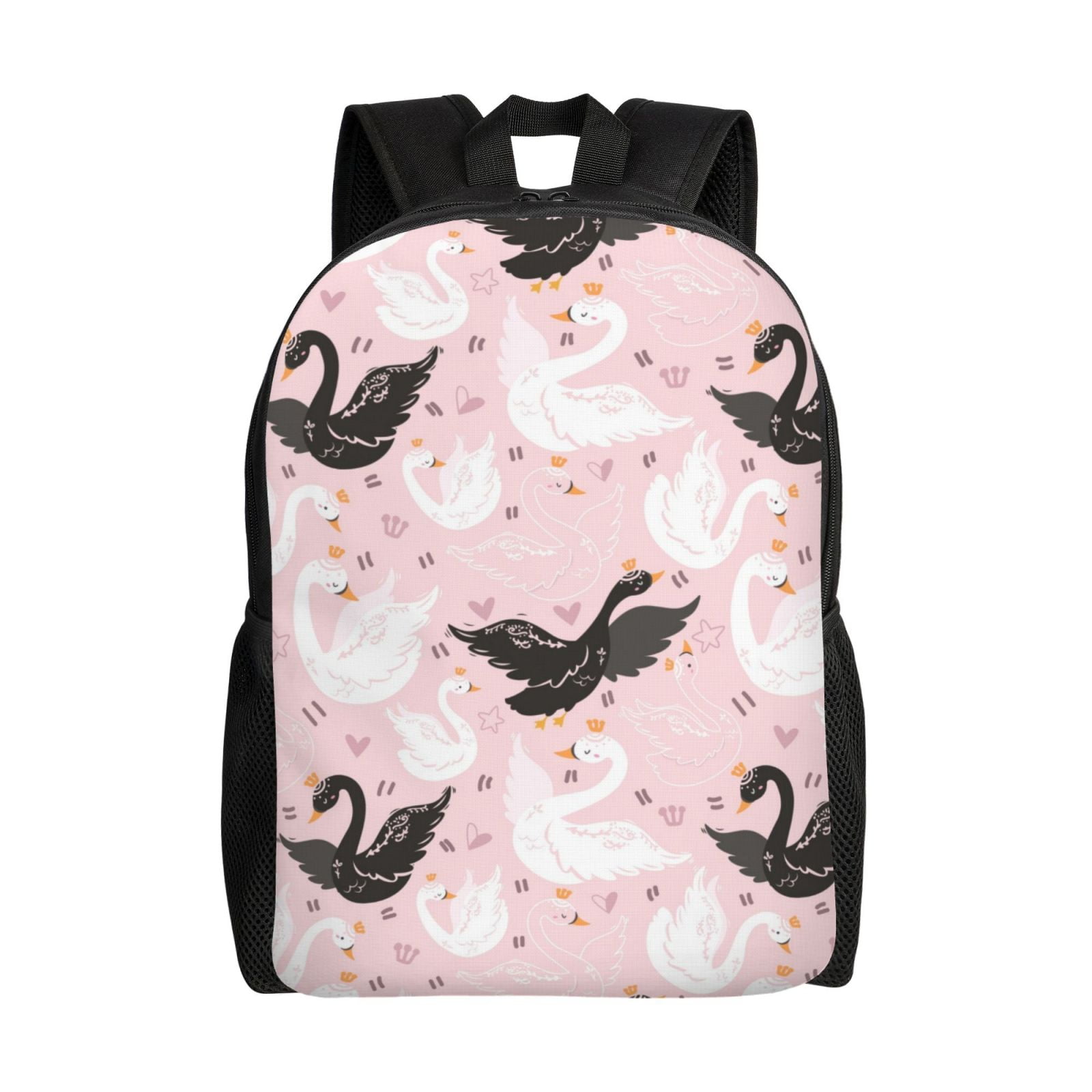 Haiem Swan And Flowers2 Backpack - Stylish and Durable 15-inch Laptop ...