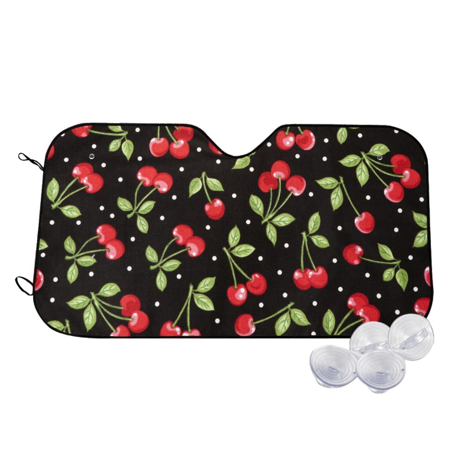 Haiem Sweet Red Cherry Car Windshield Sun Shade - Blocks UV Rays Sun ...