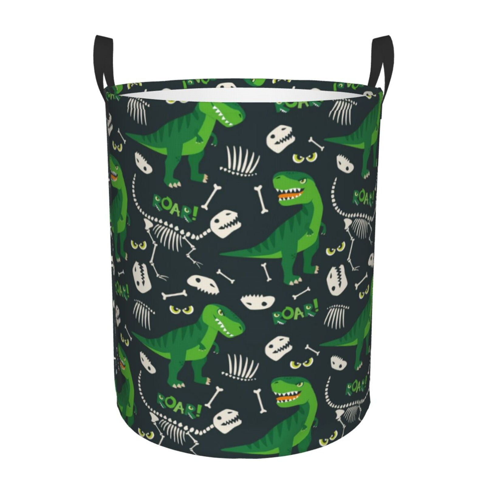 Haiem T Rex And Dinosaur Bone Leather Dirty Clothes Laundry Basket ...