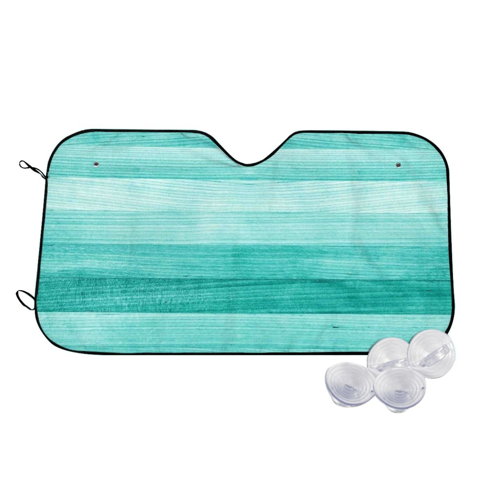 Haiem Teal Turquoise Car Windshield Sun Shade - Blocks UV Rays Sun ...