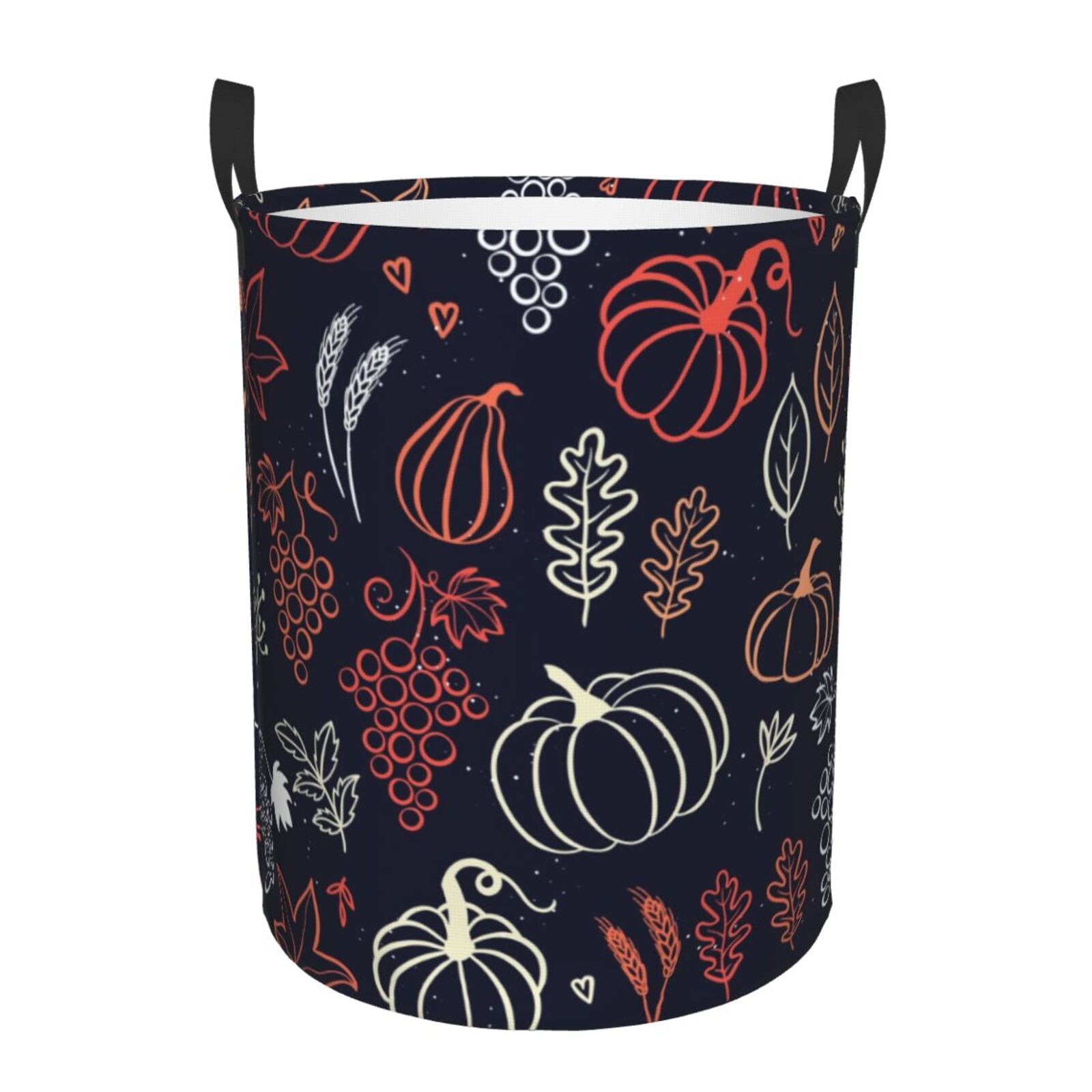 Haiem Thanksgiving Leather Dirty Clothes Laundry Basket,Sturdy ...