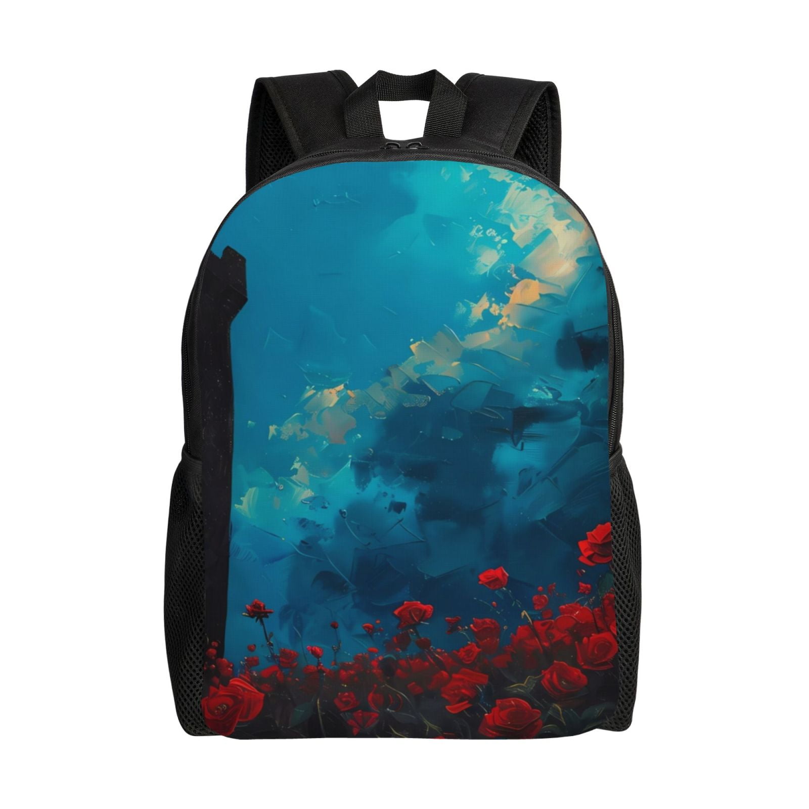 Haiem Tower And Red Roses Backpack - Stylish and Durable 15-inch Laptop ...
